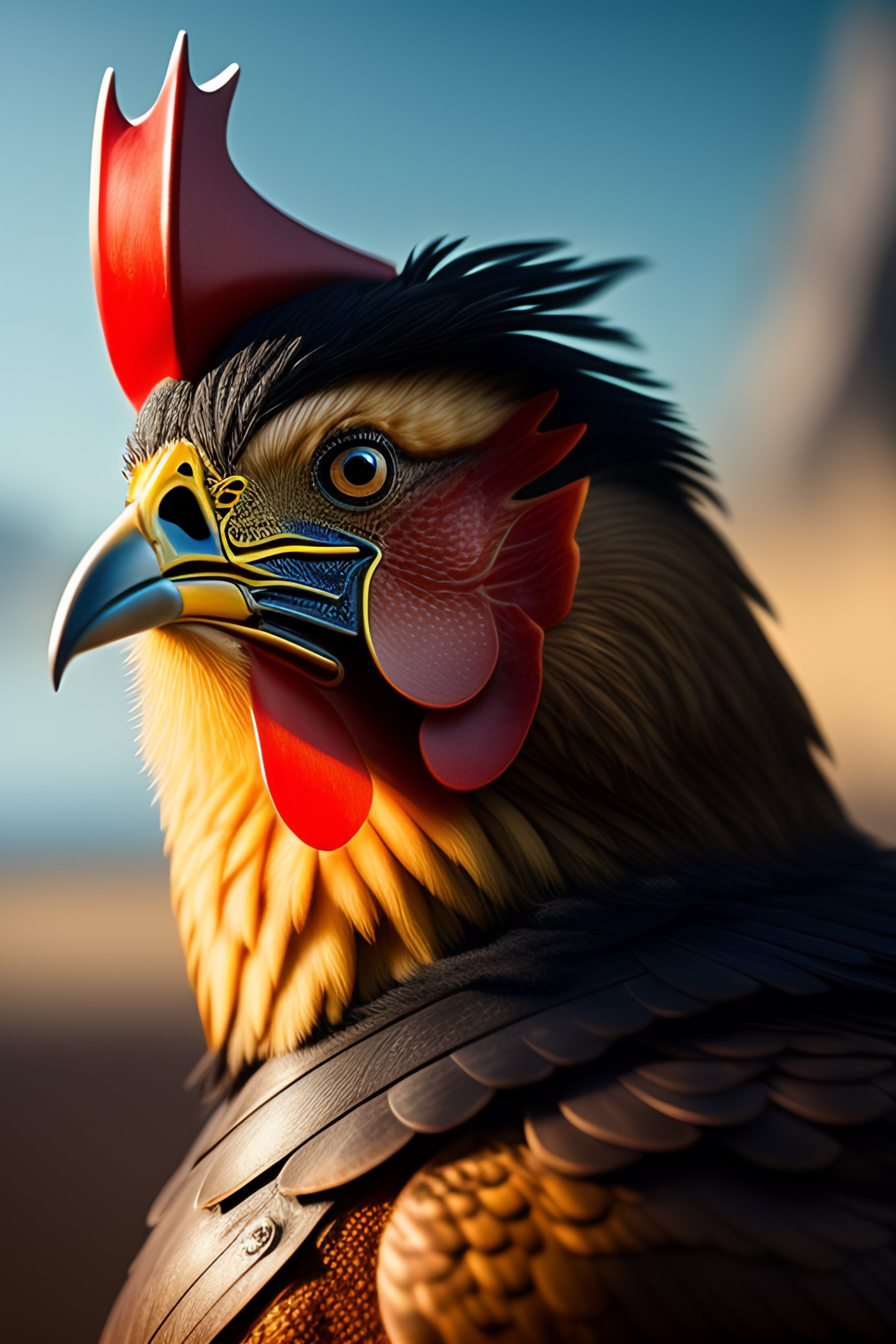 Lexica - A chicken with sword