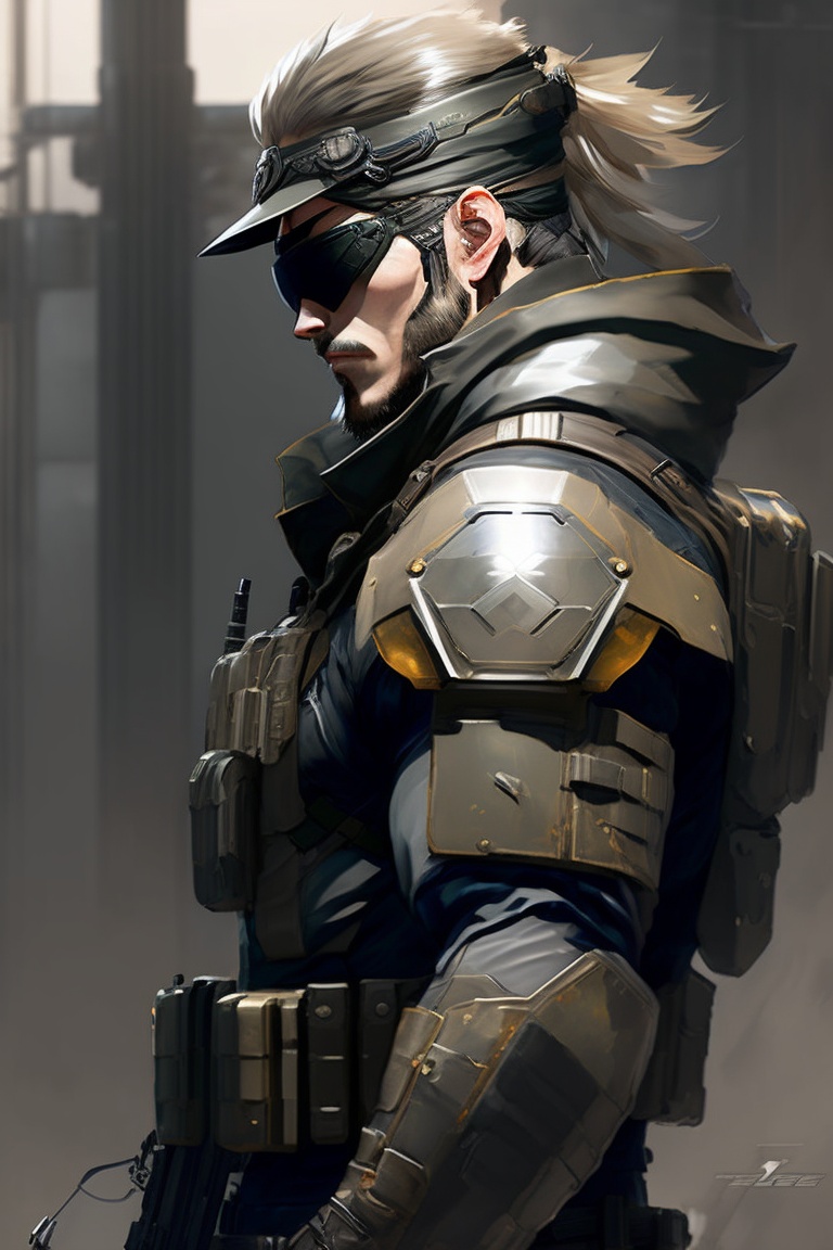 Lexica - Solid Snake from Metal Gear Solid, portrayed in the iconic ...