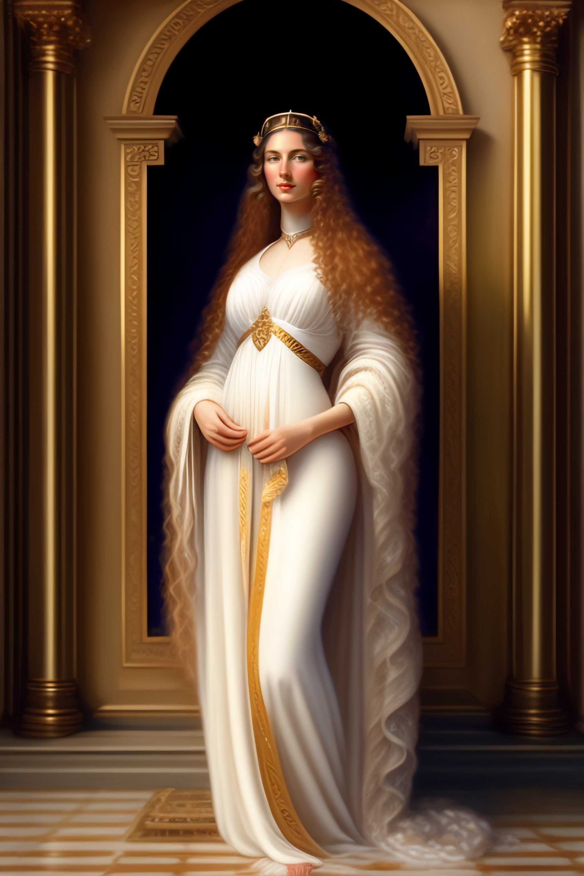 Lexica - The painting shows Venus standing on a scallop shell, with ...