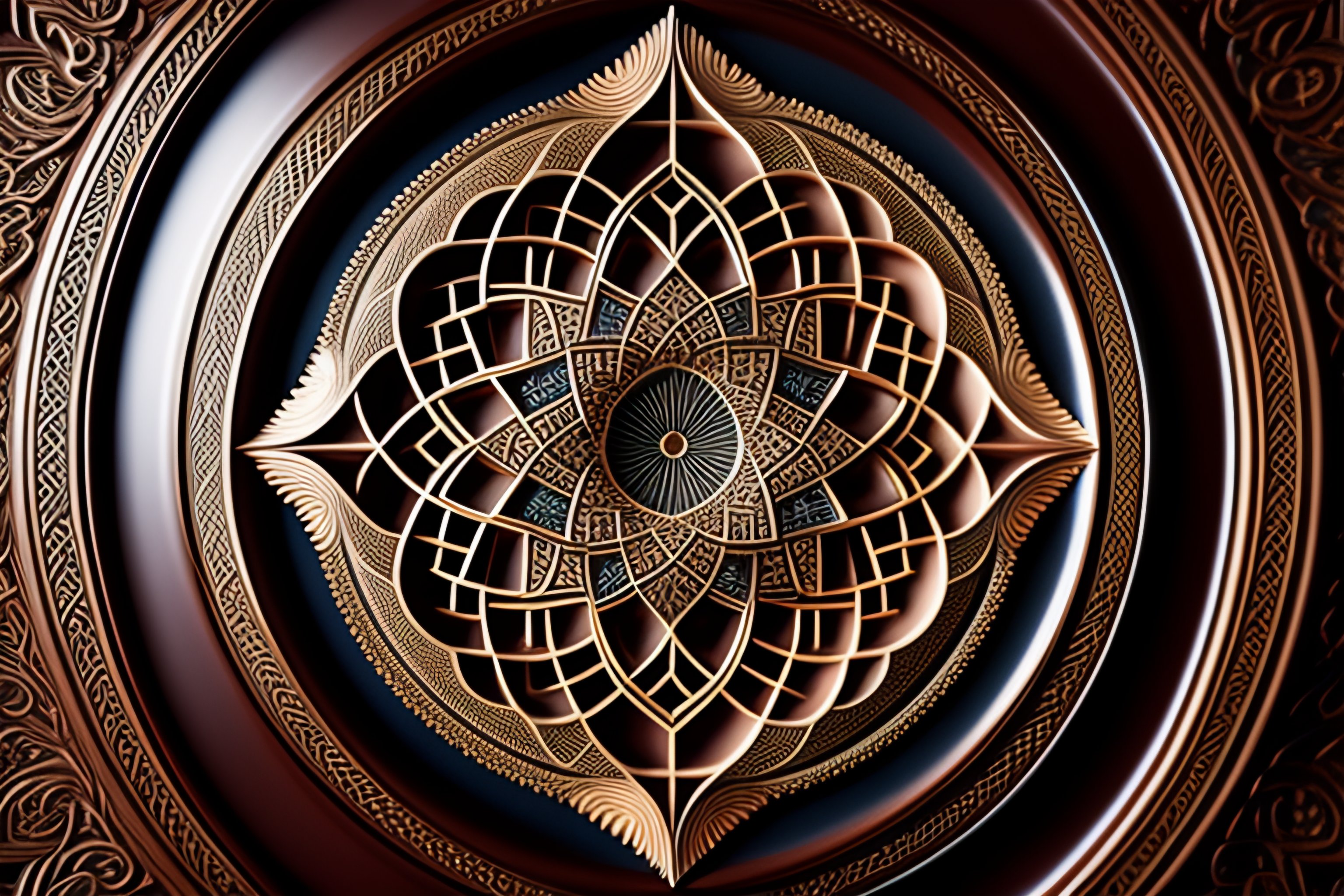 Lexica - Portrait of intricate guilloche patterns