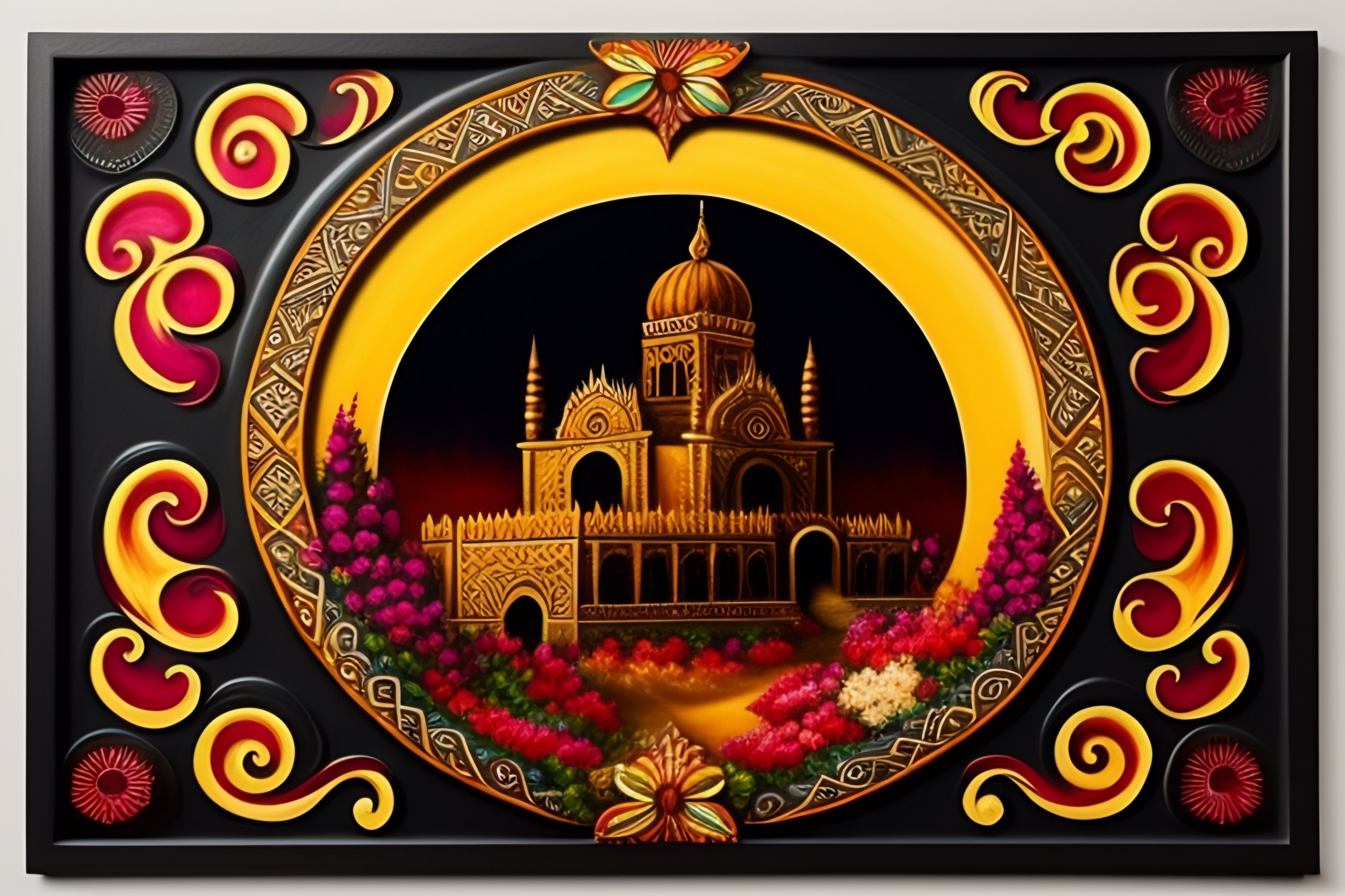 Lexica - Gothic Mexican wall art, hand-painted