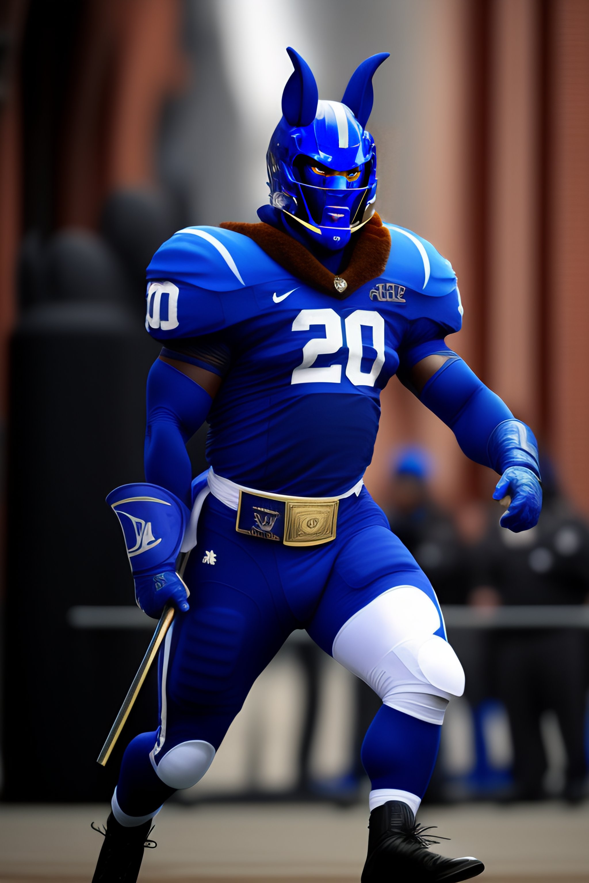 Lexica - The Duke Blue Devils mascot as a villain