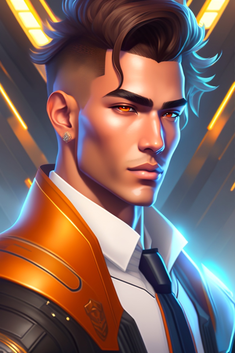 Lexica - A man with tiger face in Apex Legends style, highly detailed ...