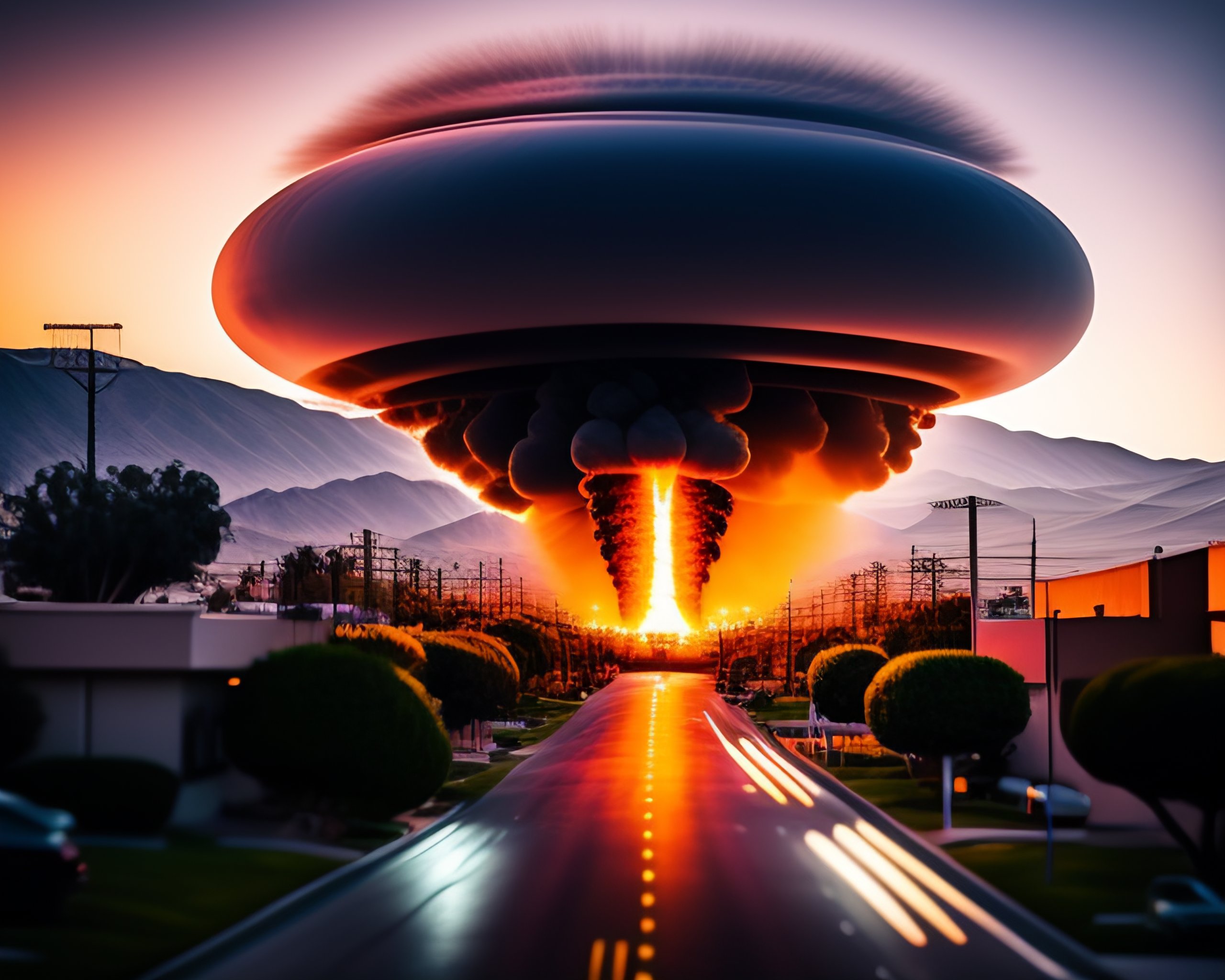 Lexica - Nuclear bomb going off in Burbank california