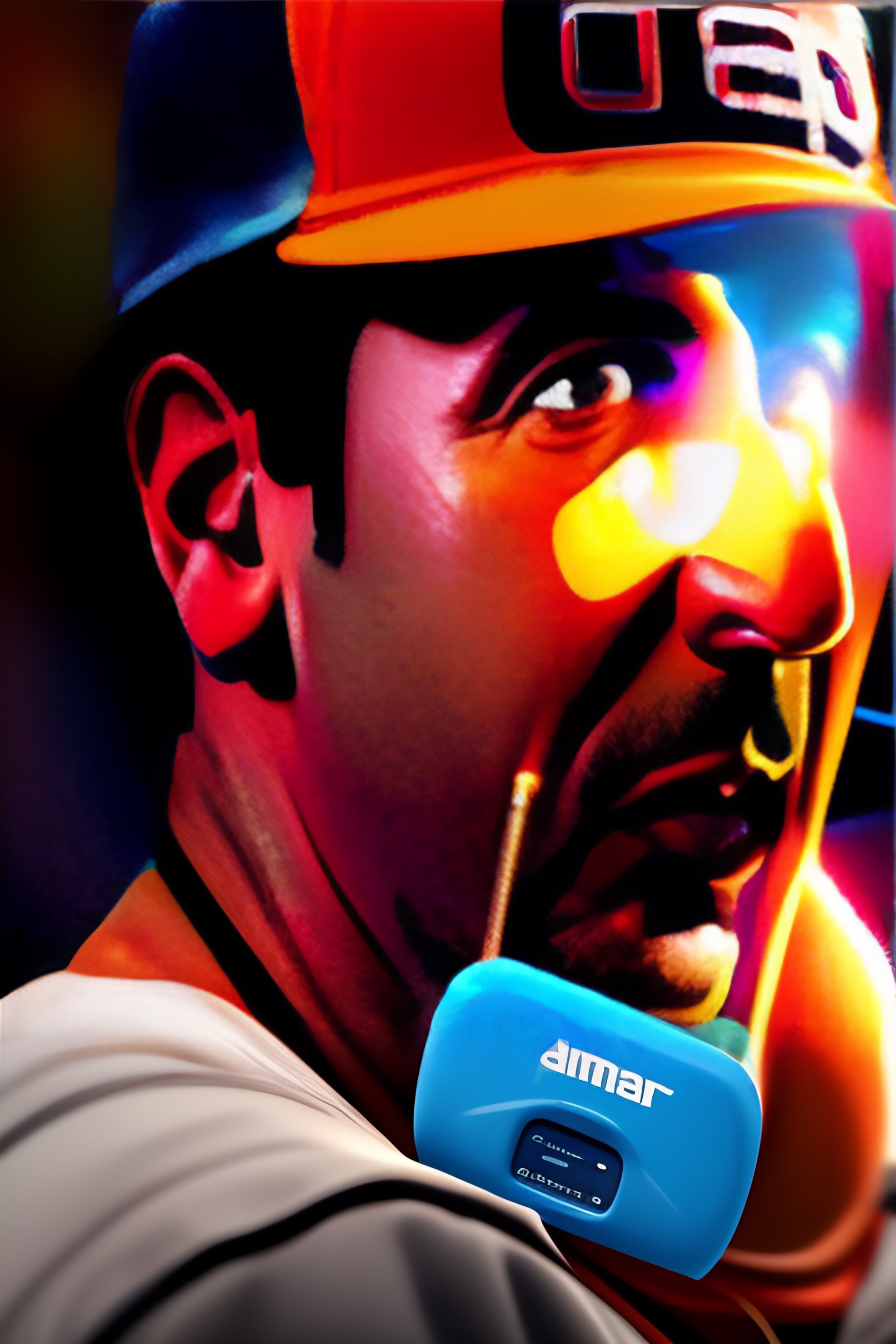 Lexica - Adam Sandler click remote, art, 3d