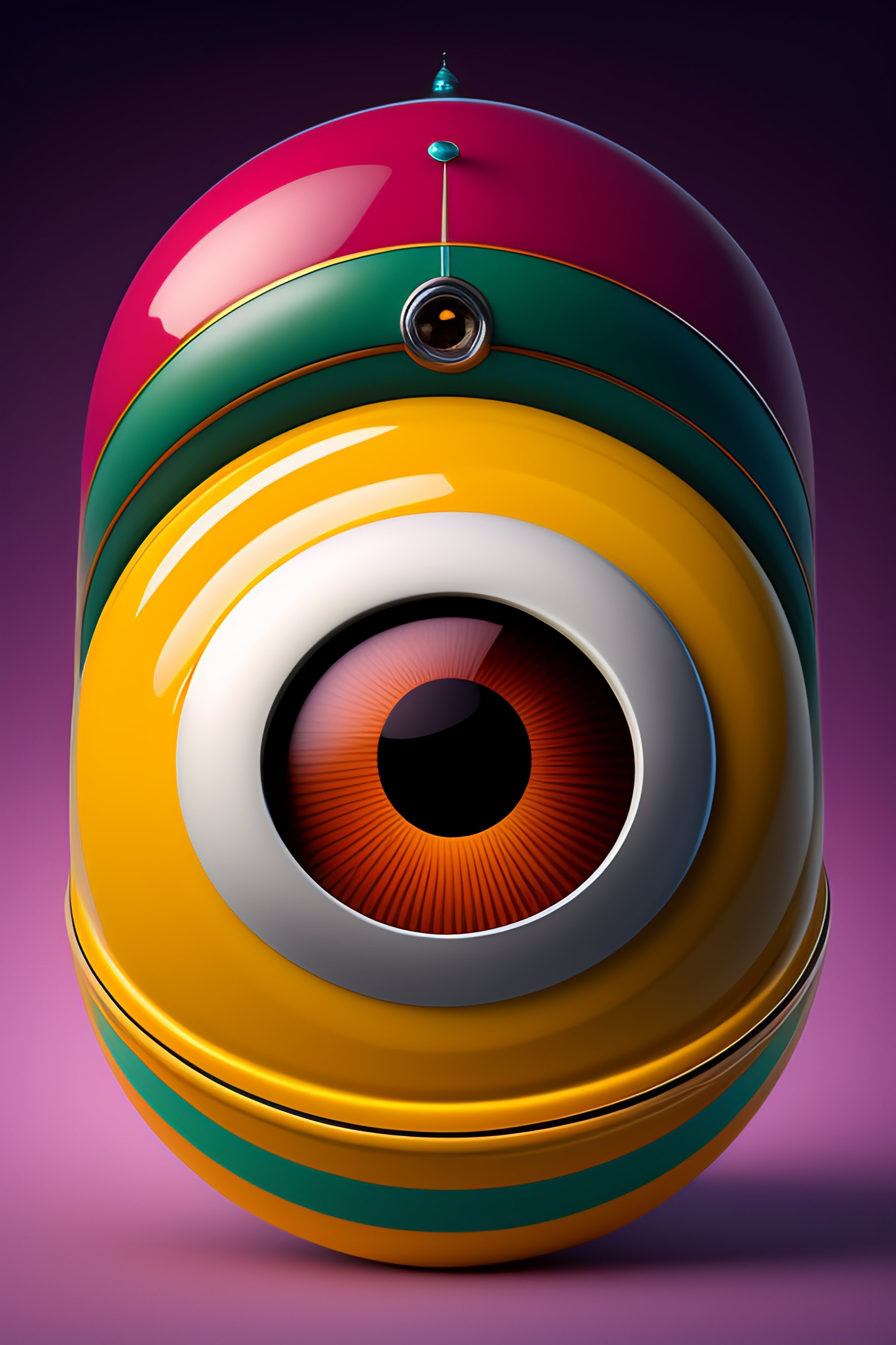 Lexica - A cartoon of an eye looking inwards, and when it looks inwards ...