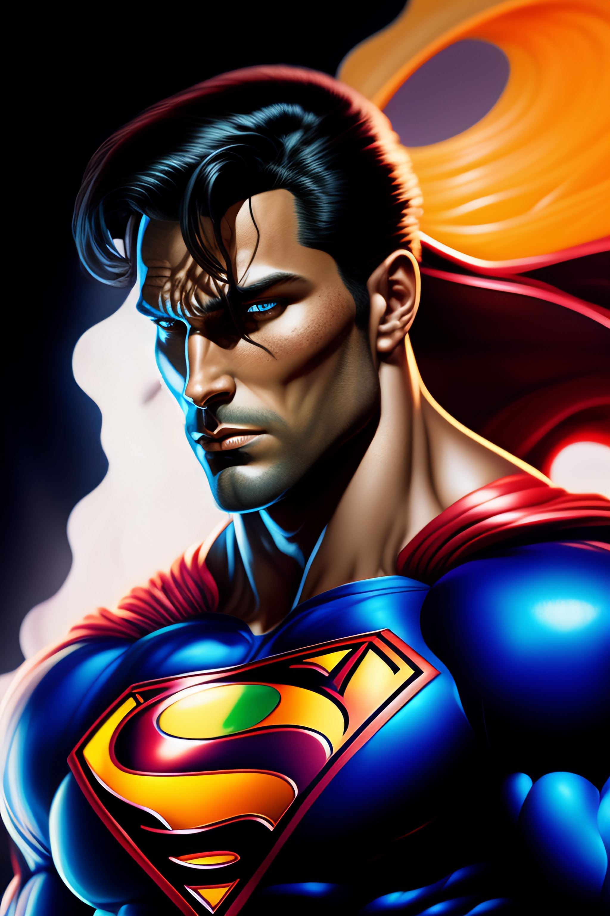 Lexica - Colorful!!! venom superman portrait by laurie greasley and ...