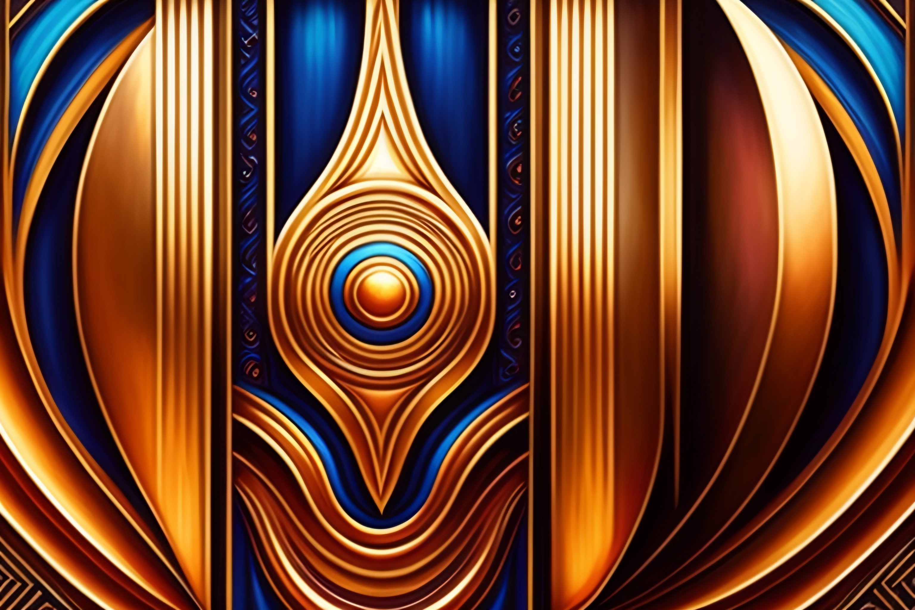 Lexica - "art deco" pattern in the style of oil painting visionary art, intricate oil painting ...
