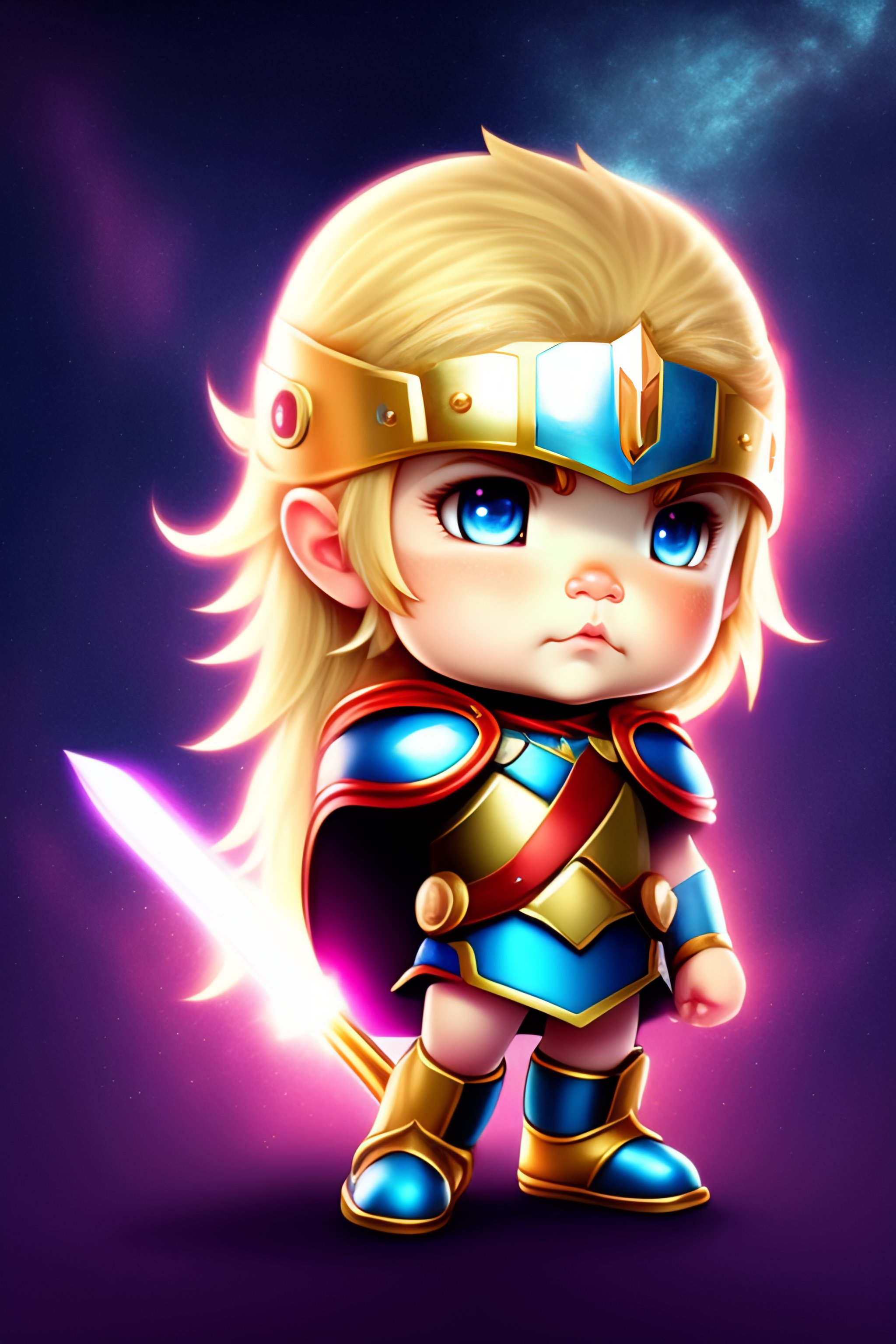 Lexica - Cute and adorable cartoon thor baby, fantasy, dreamlike ...