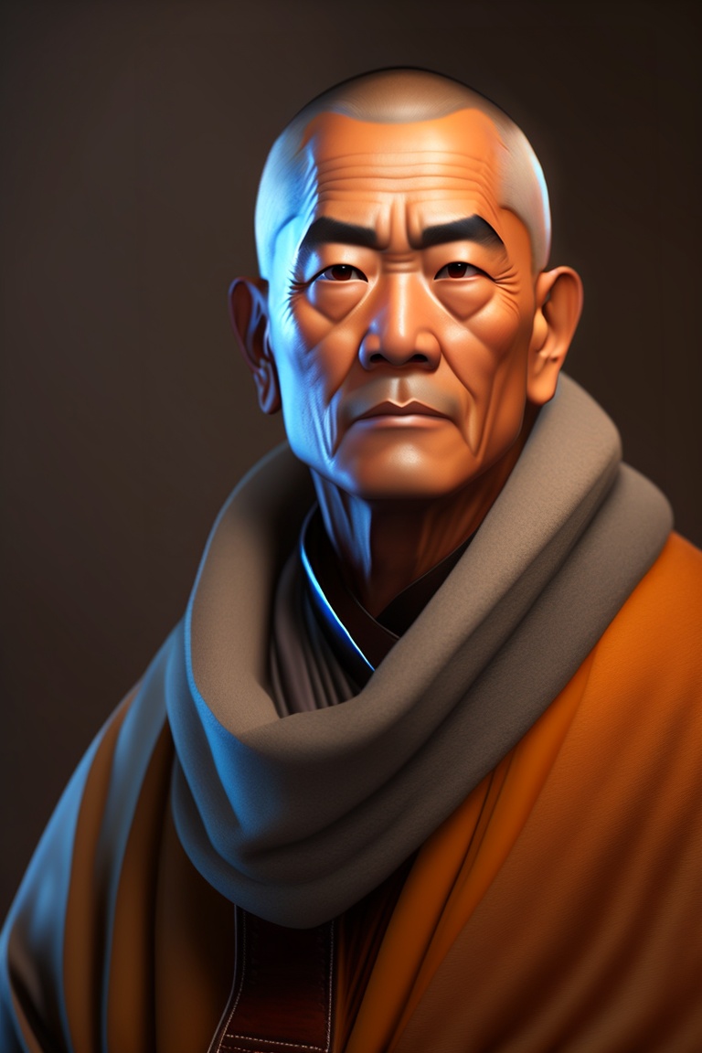 Lexica - 50yr old MONK looking at camera standing, ultra realistic face