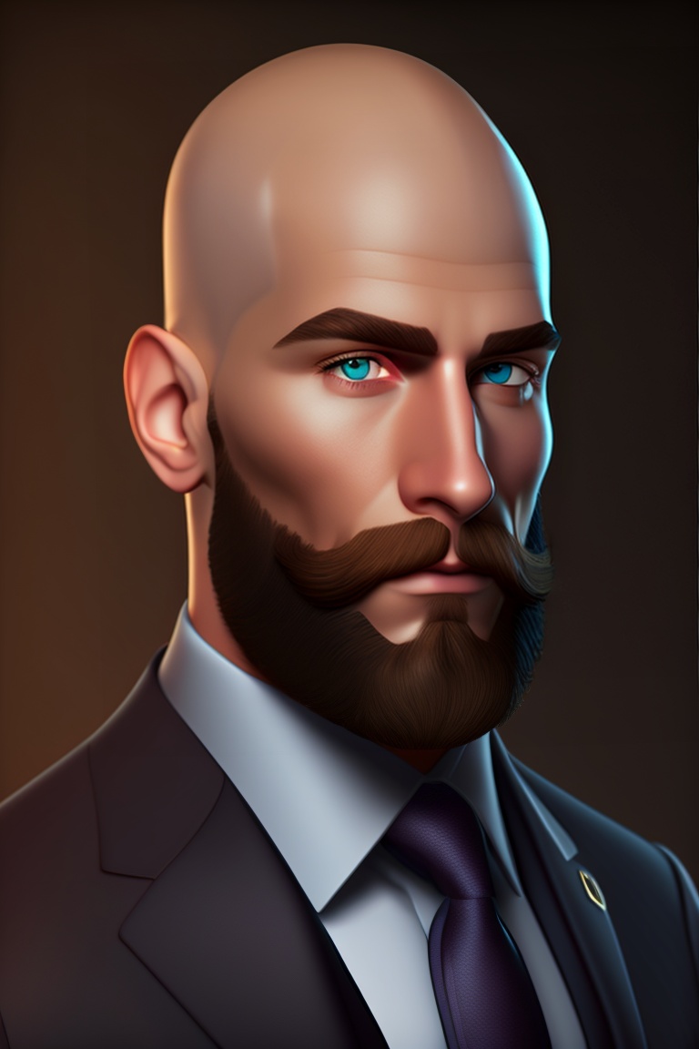 Lexica - Face of a businessman, sturdy,, brave, enigmatic facial ...