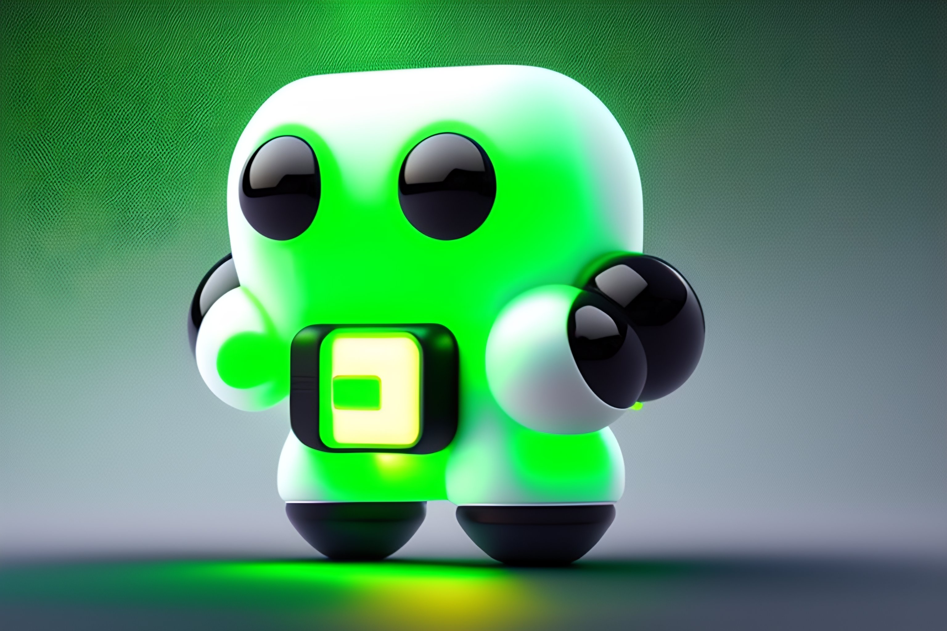 Lexica - White black metallic futuristic biotech cute little Space ...