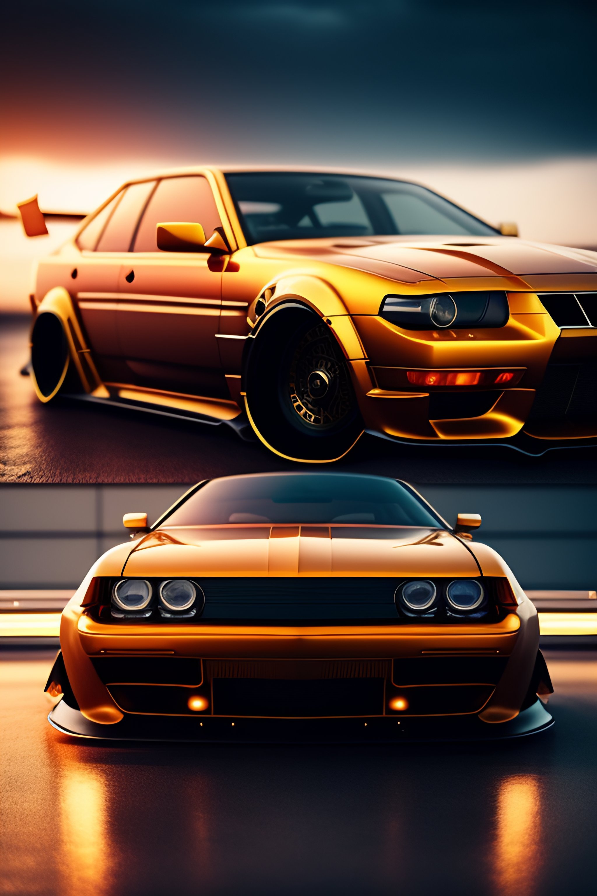 Lexica - High detailed car, cyberpunk sedan, drammatic light