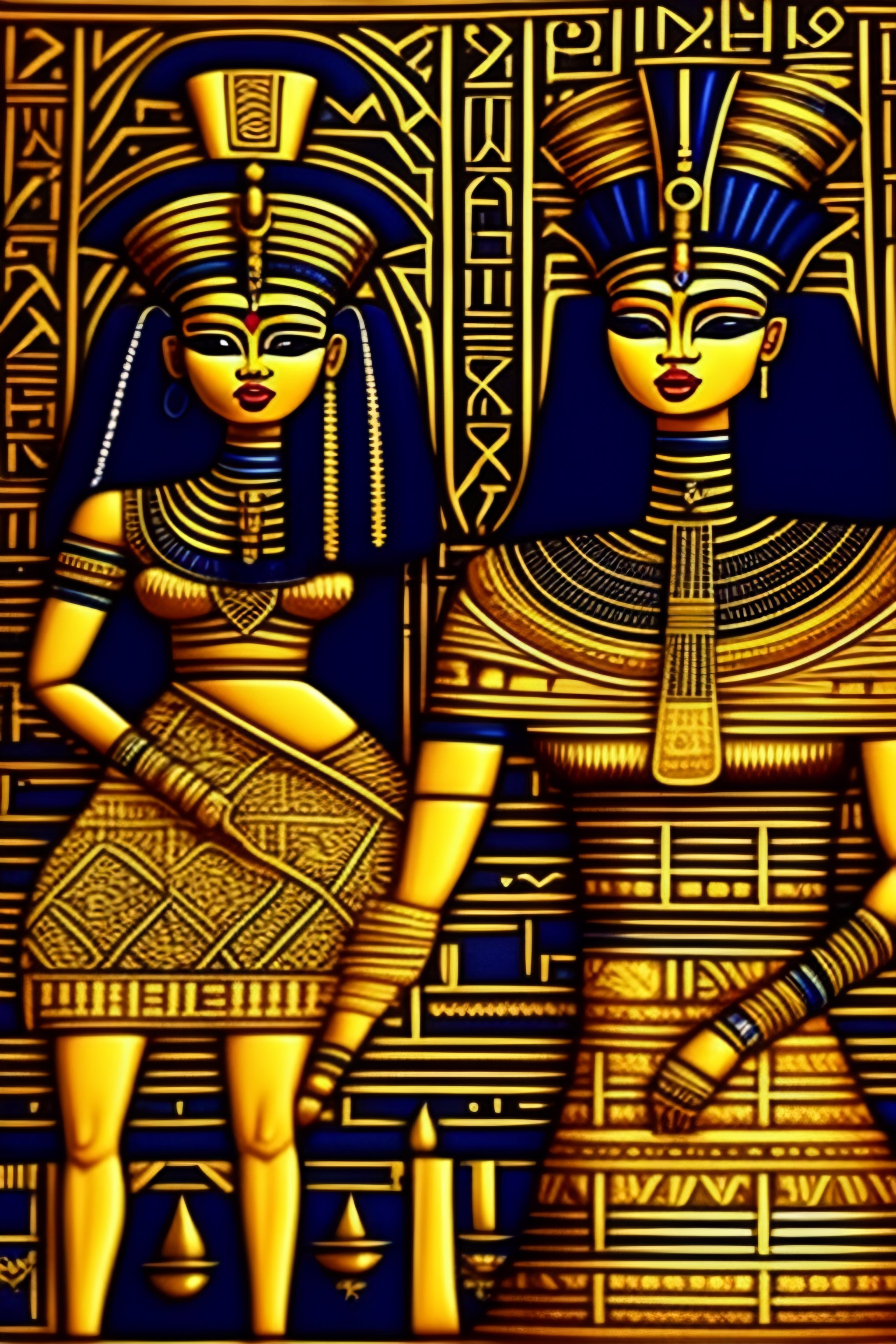 Lexica - Image of African fabric with gold and black Kemet Egypt ...