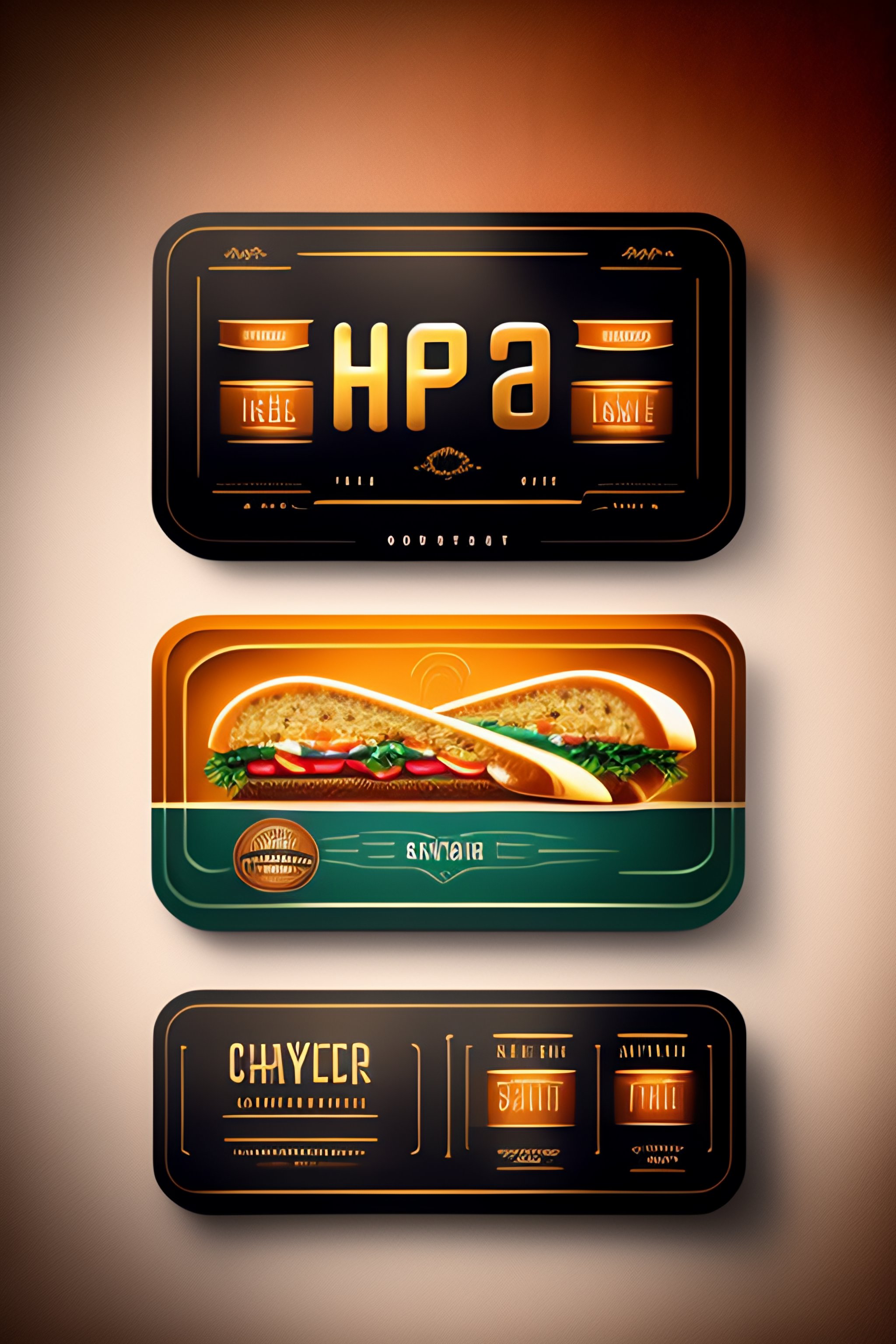 Lexica - Logo, bocata, menu, chapa