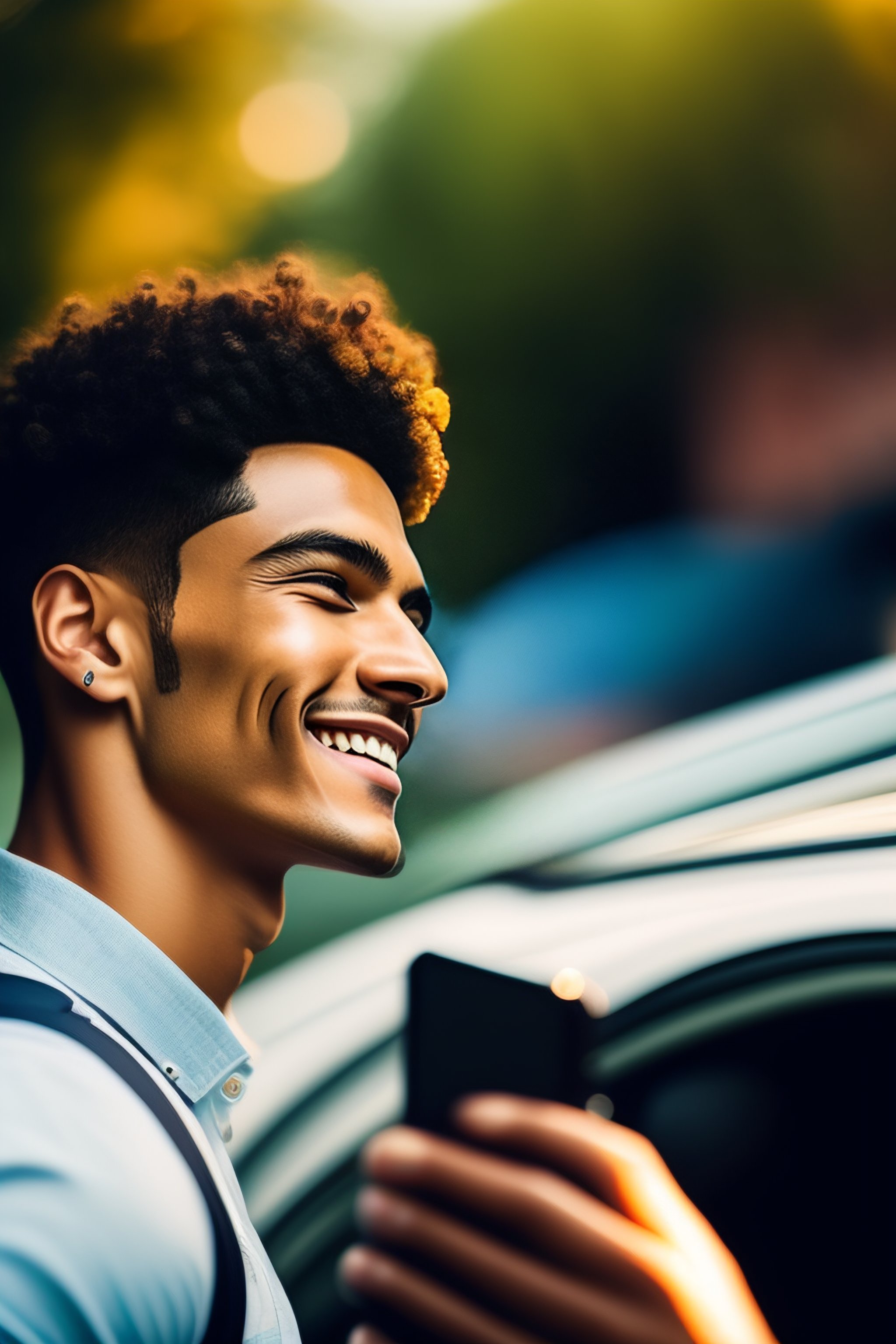 Lexica - A young man taking a selfie
