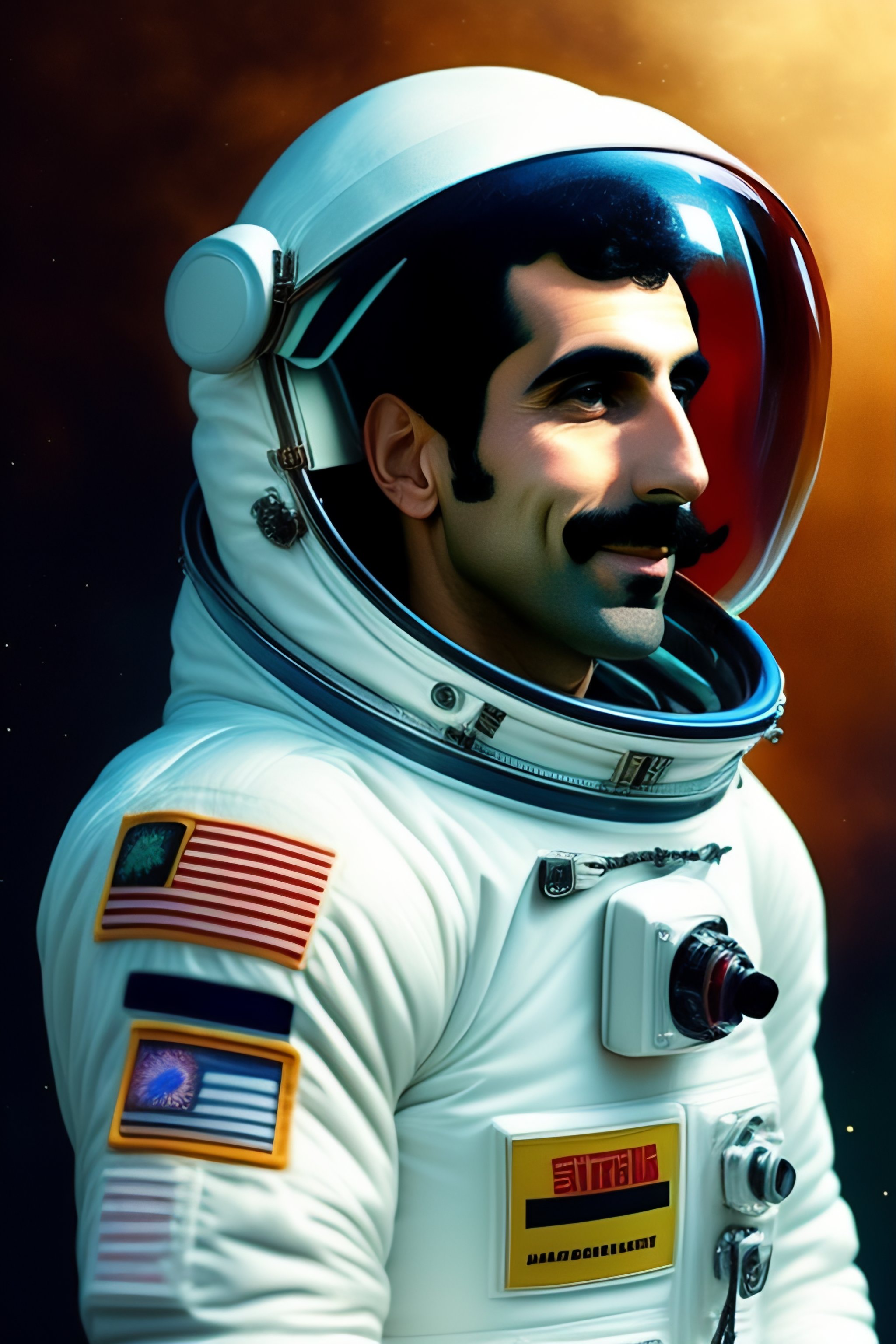 Lexica - Borat Sagdiyev as an astronaut