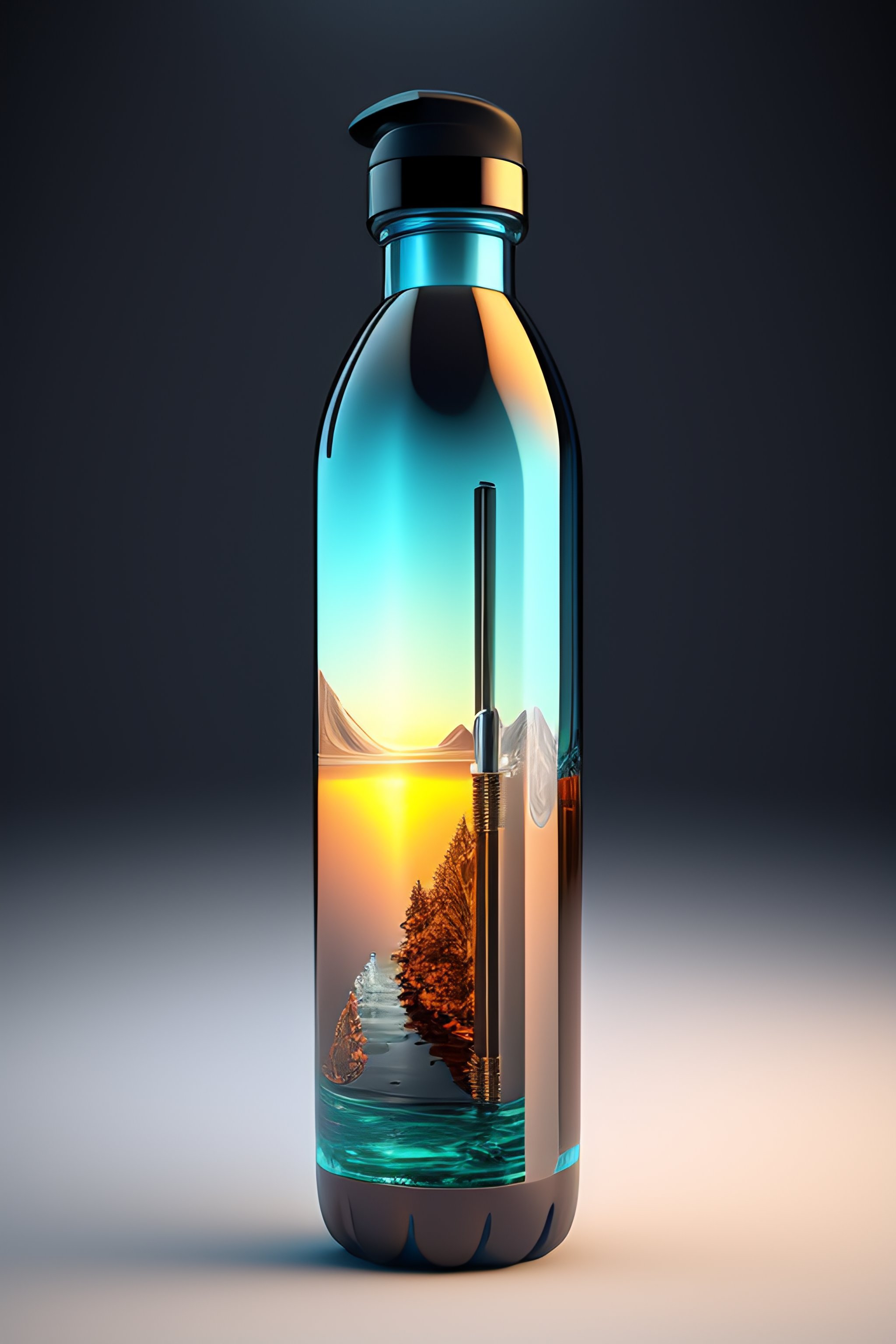 Lexica - Water bottle designed by ruski standart. Intricate render ...