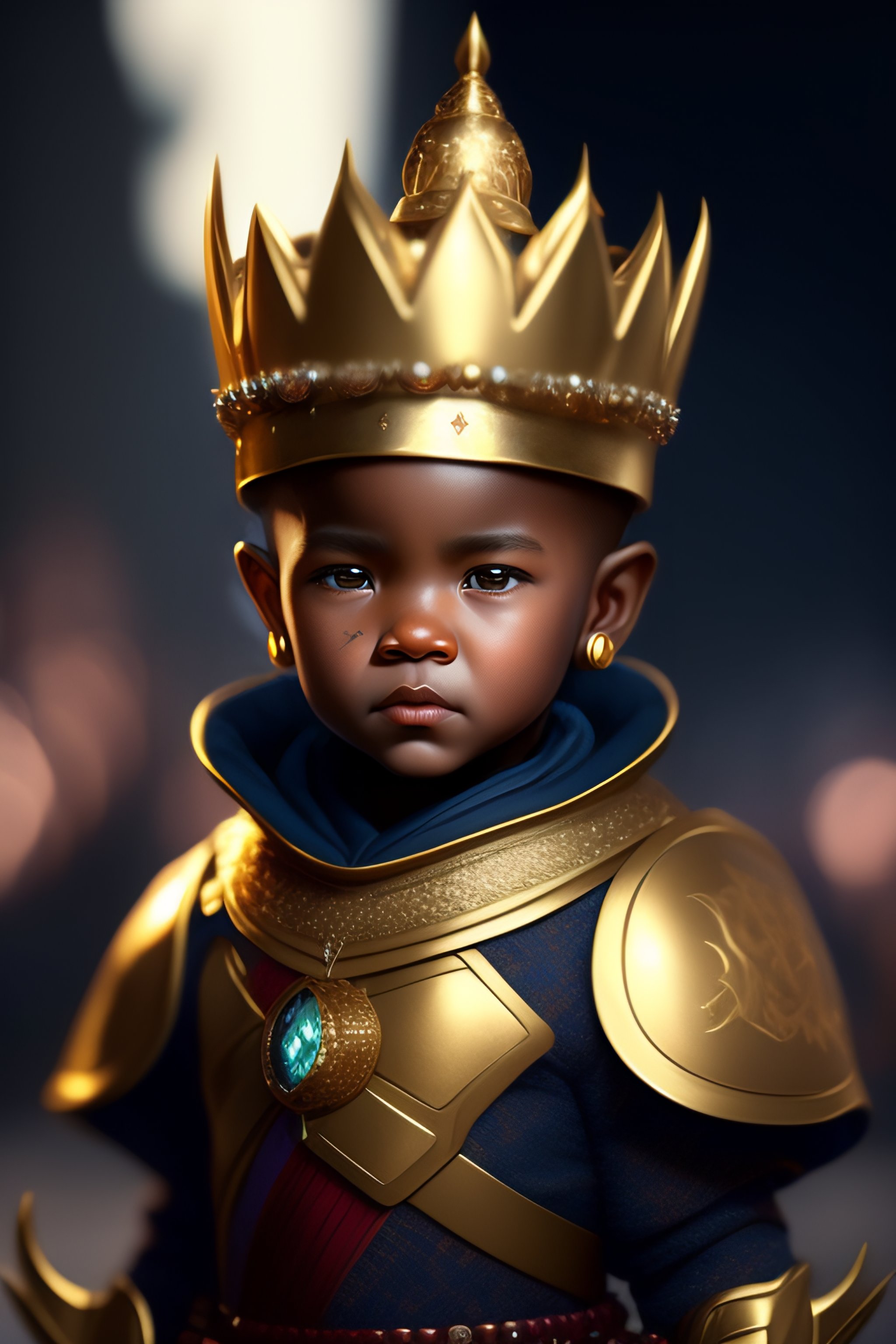 Lexica - Baby groot with crown, royal armour and royal jewlery, bloody ...