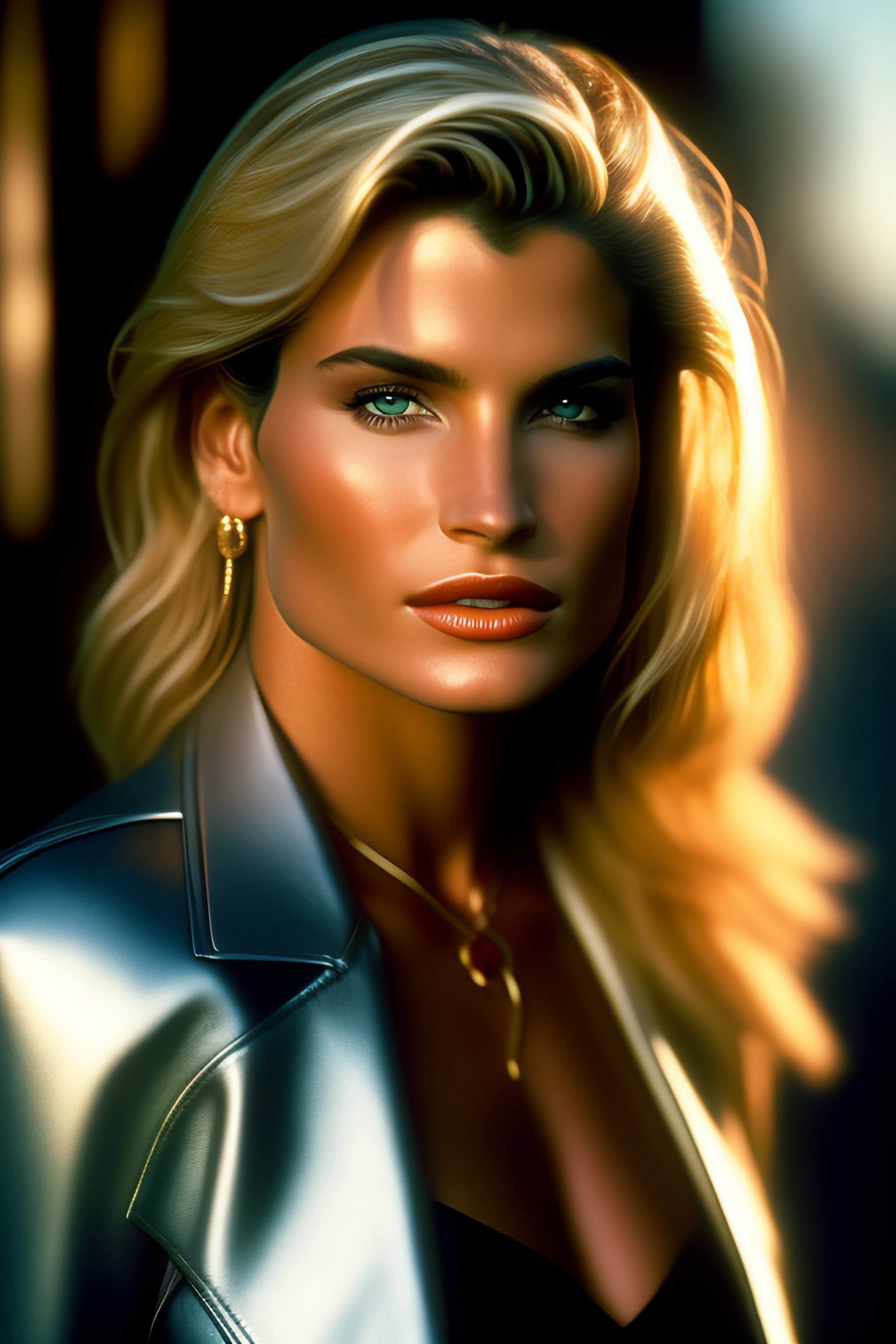 Lexica - A highly detailed cinematic headshot photograph of a beautiful ...