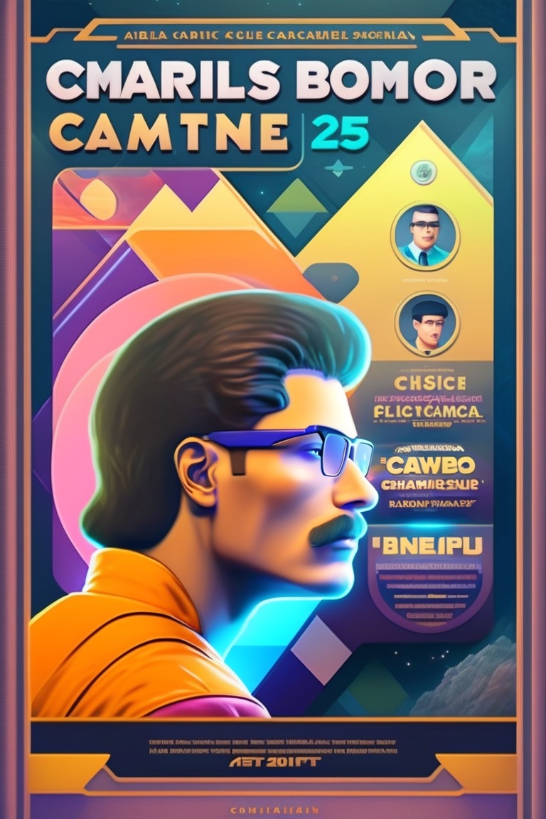 Lexica - A video game convention poster, include a nerdy look ...