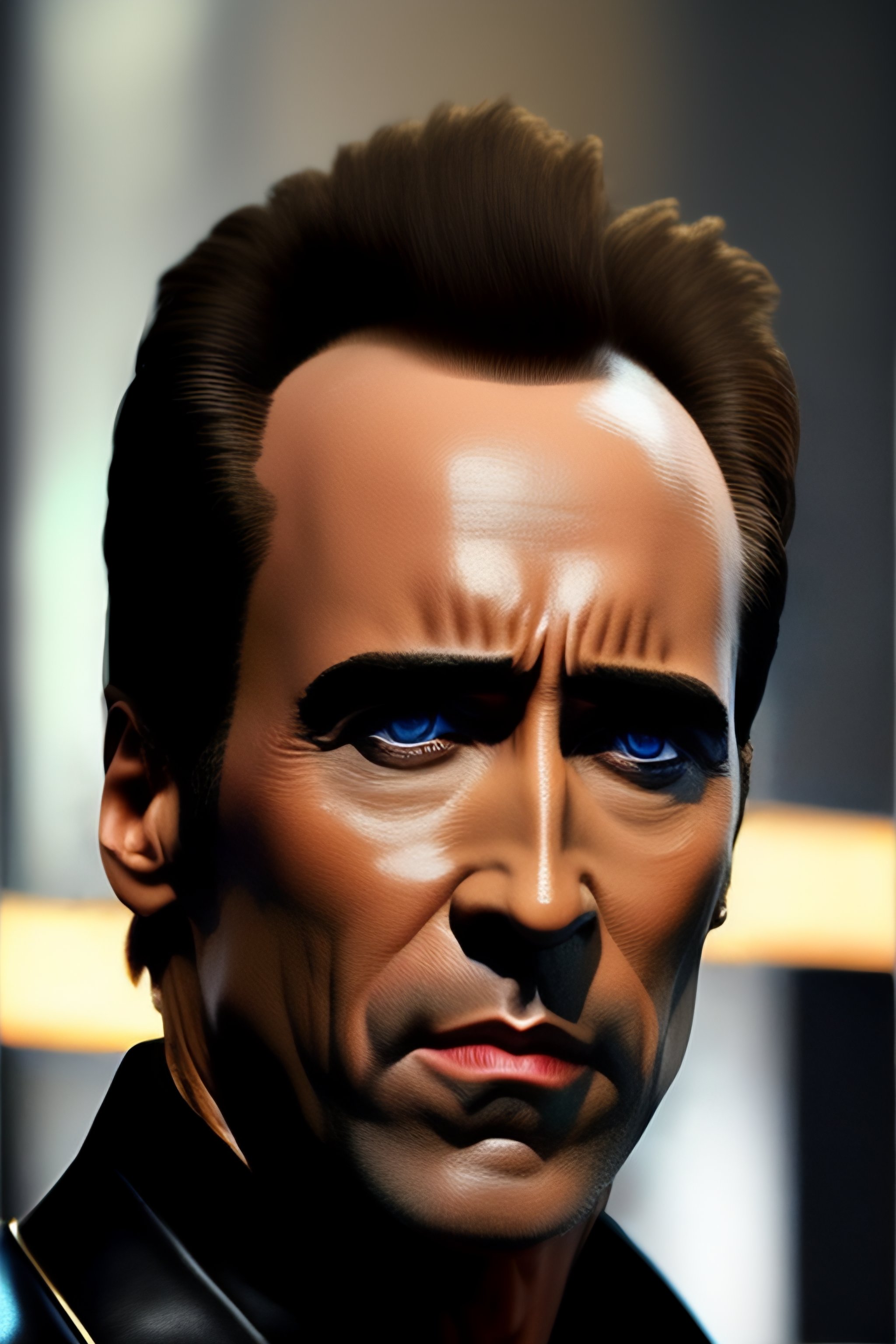 Lexica - The terminator played by Nicholas Cage