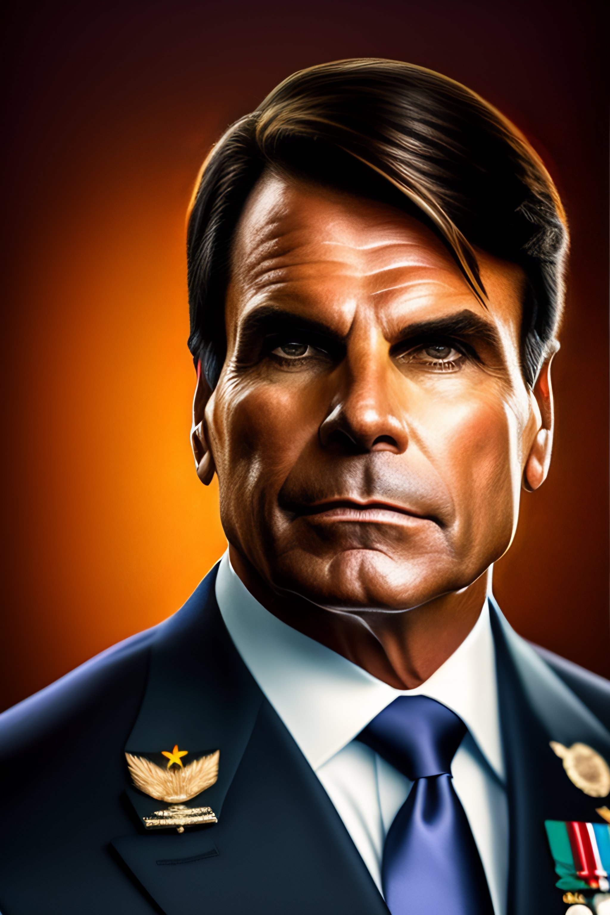 Lexica - A full-body portrait of Brazilian President Jair Bolsonaro ...