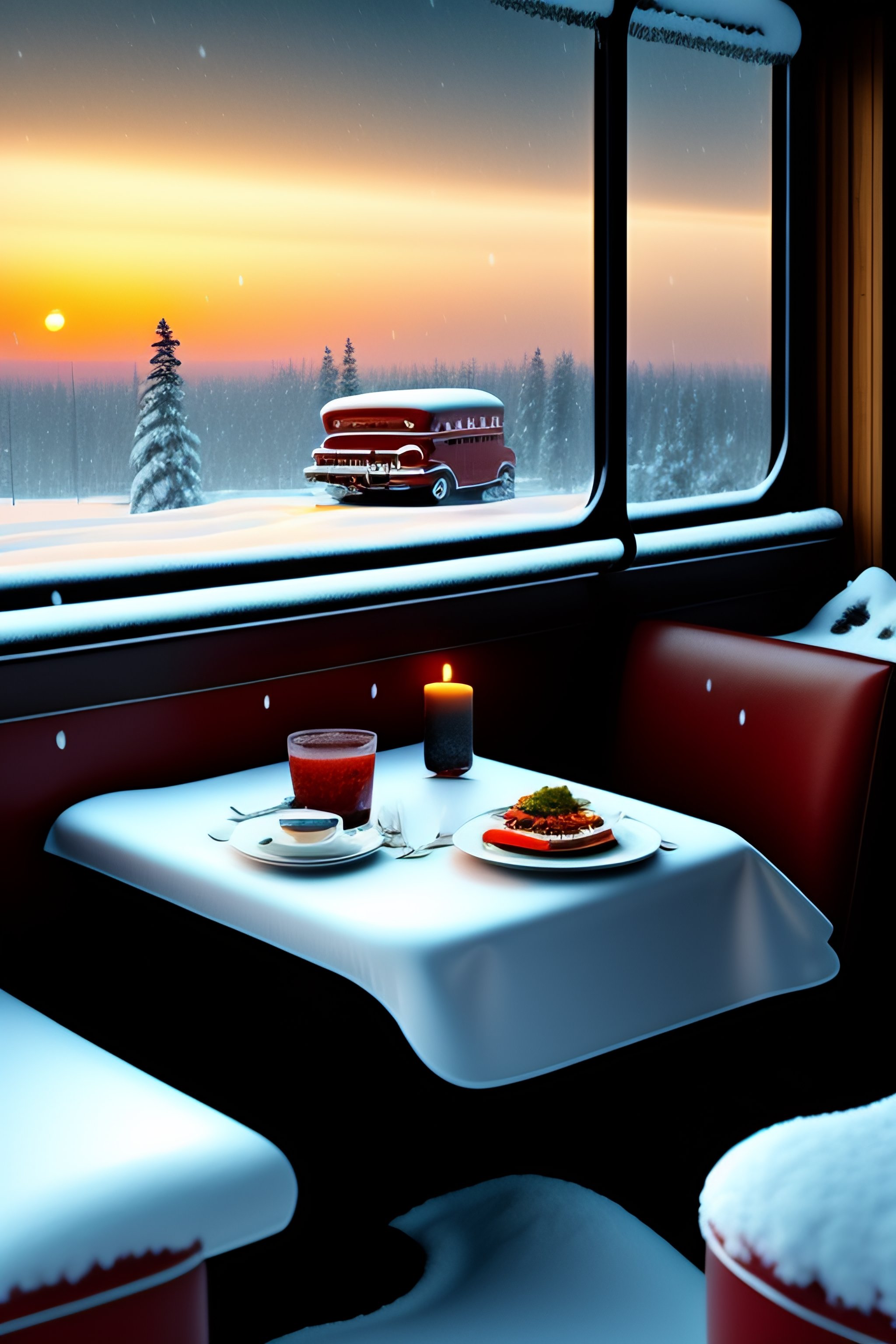 Lexica - Diner in the snow
