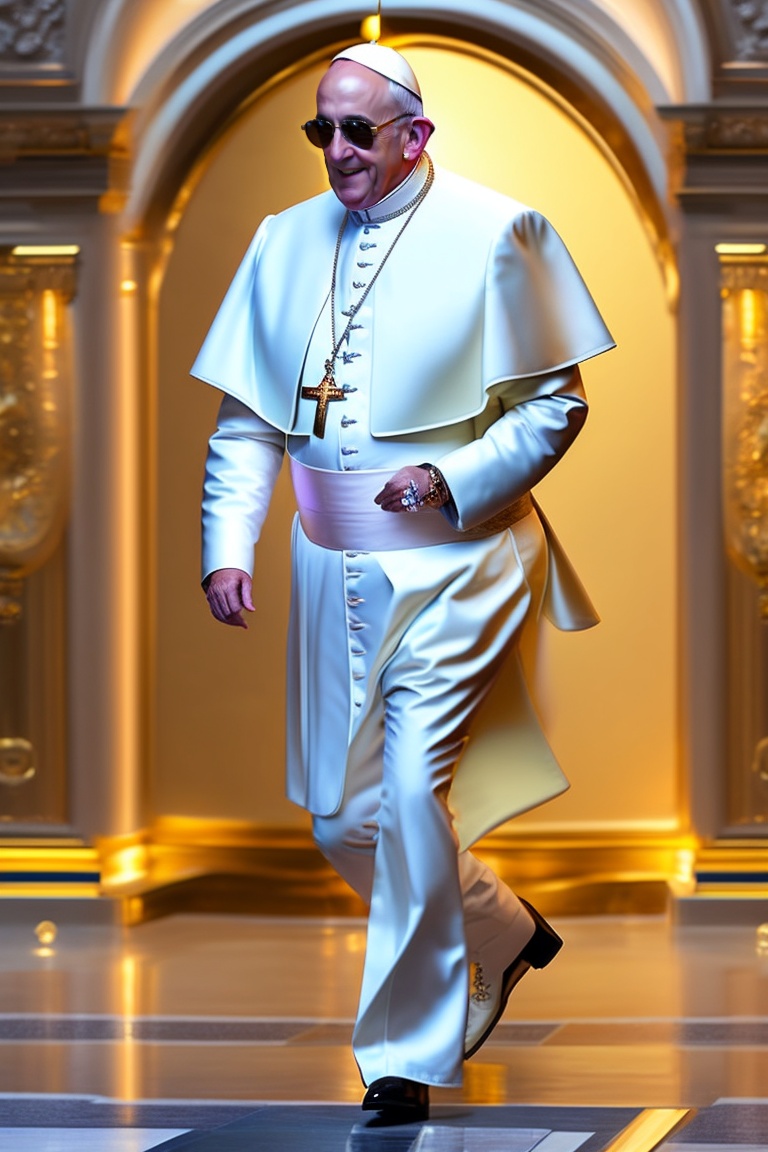 Lexica - Pope Francis with Gucci Sunglasses, Rolex and golden chain ...