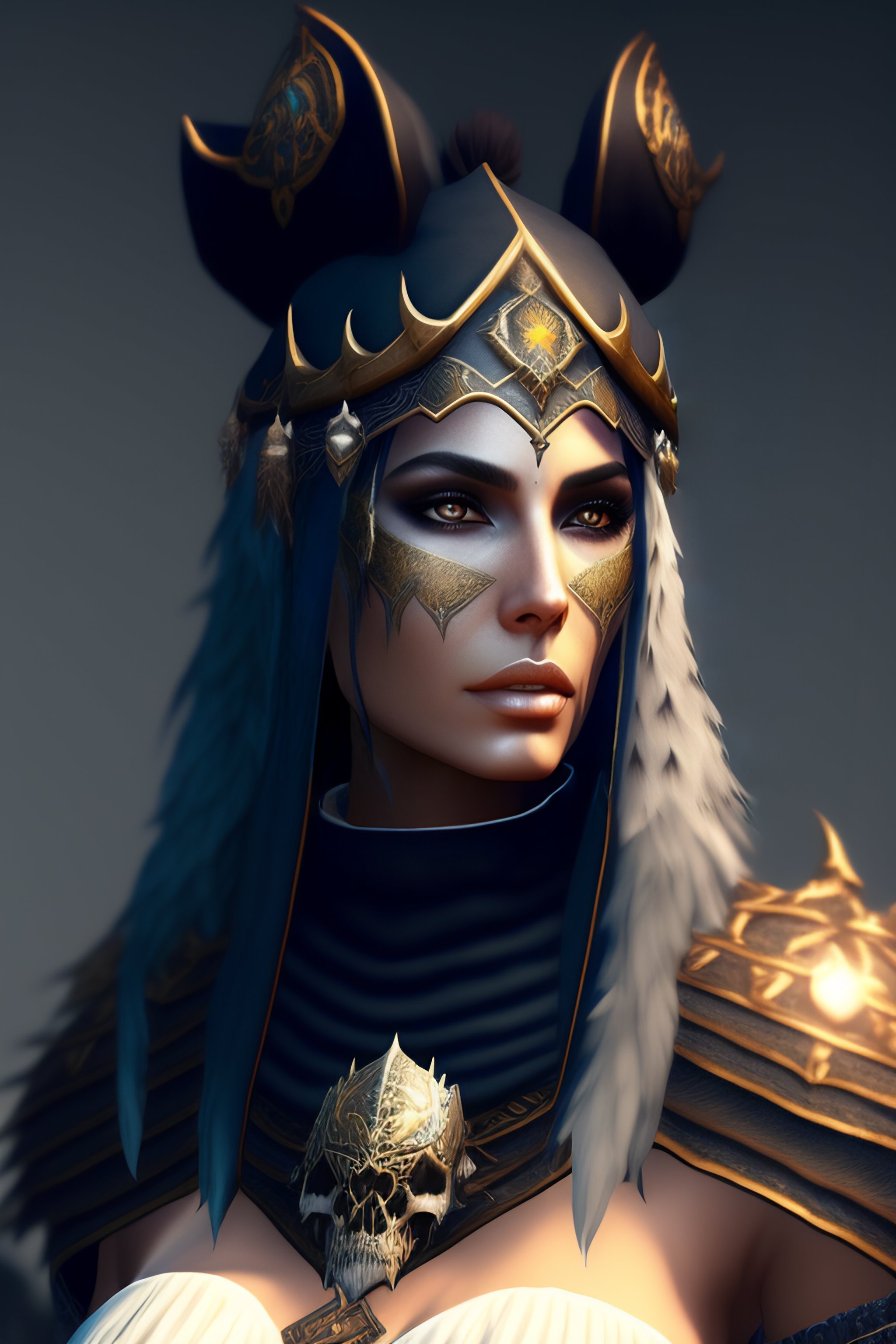 Lexica - Bone armor, skull mask, shaman Necromancer female, Inspired by ...