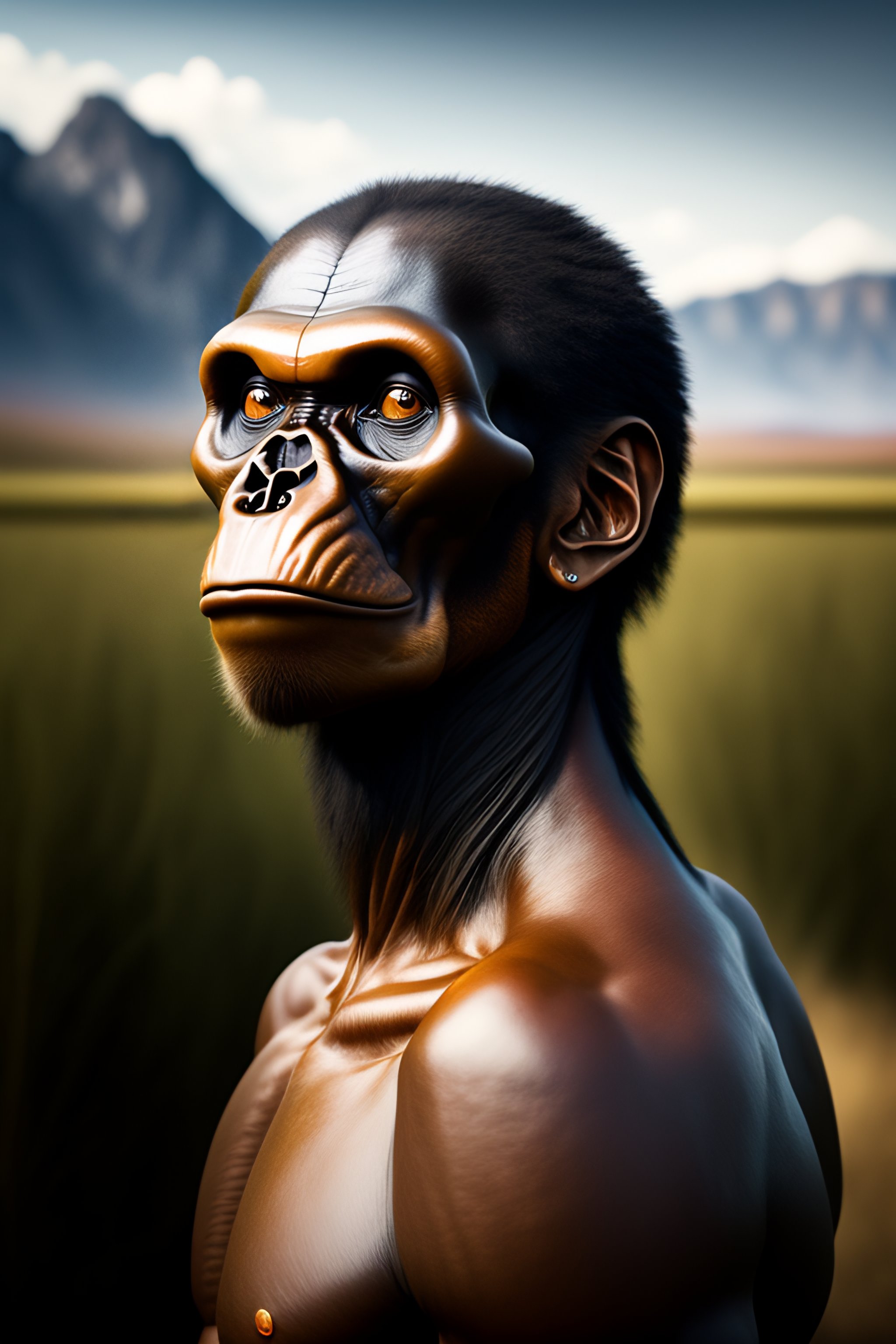 Lexica - Australopithecus afarensis full face