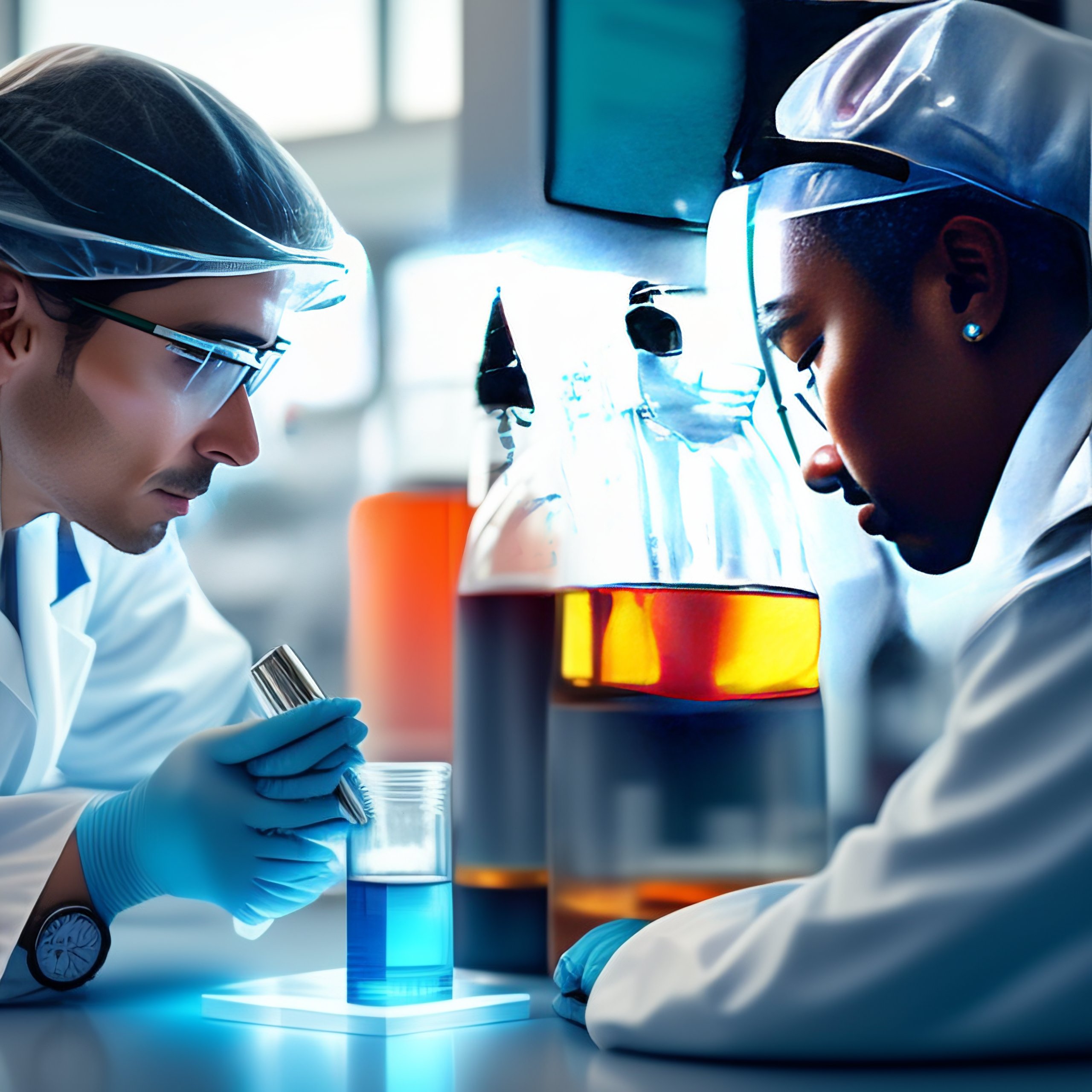 Lexica - Group of scientists in a lab find new drug