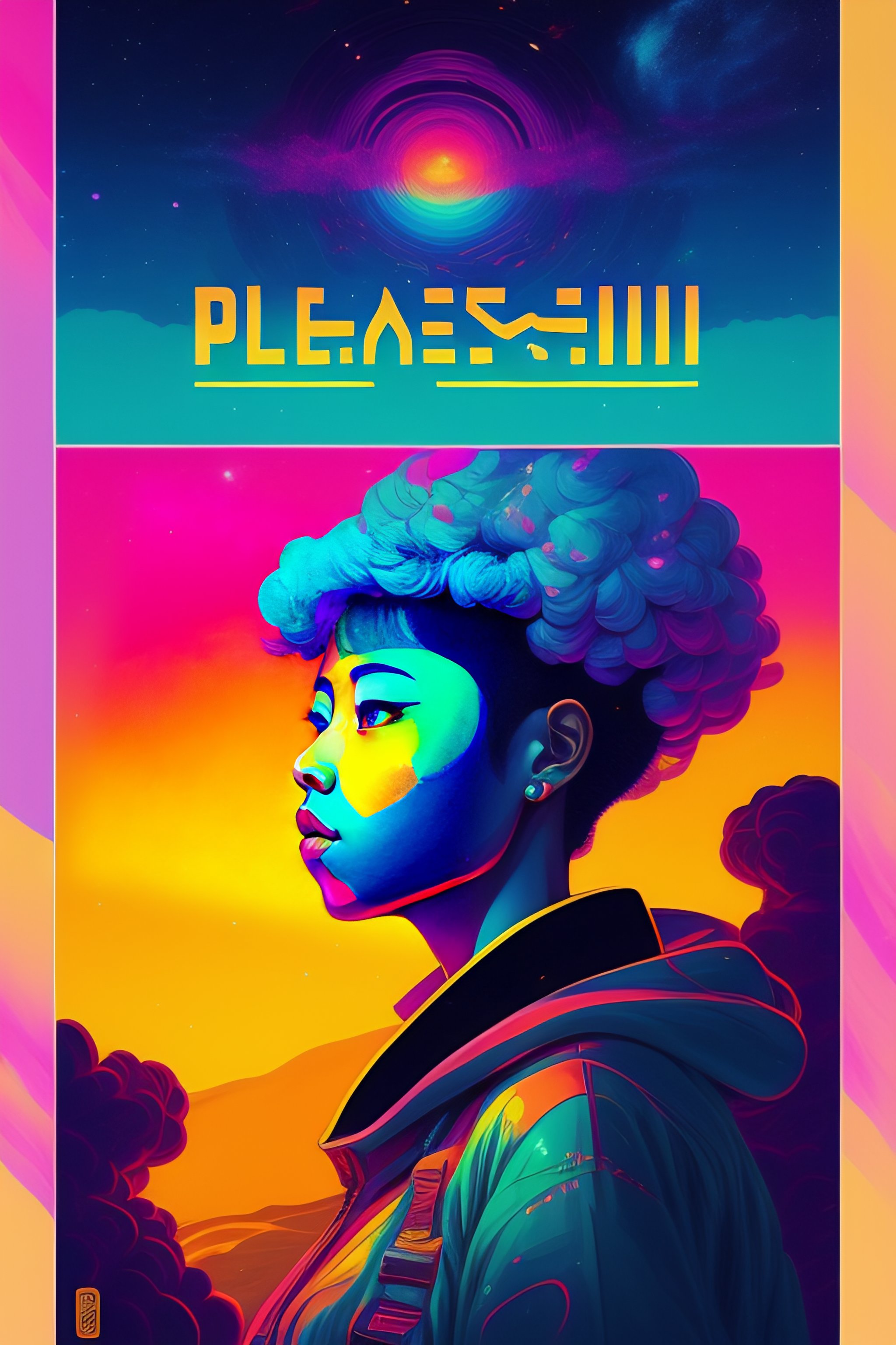 Lexica - Surrealism art 80's of head that contains the galaxy with ...