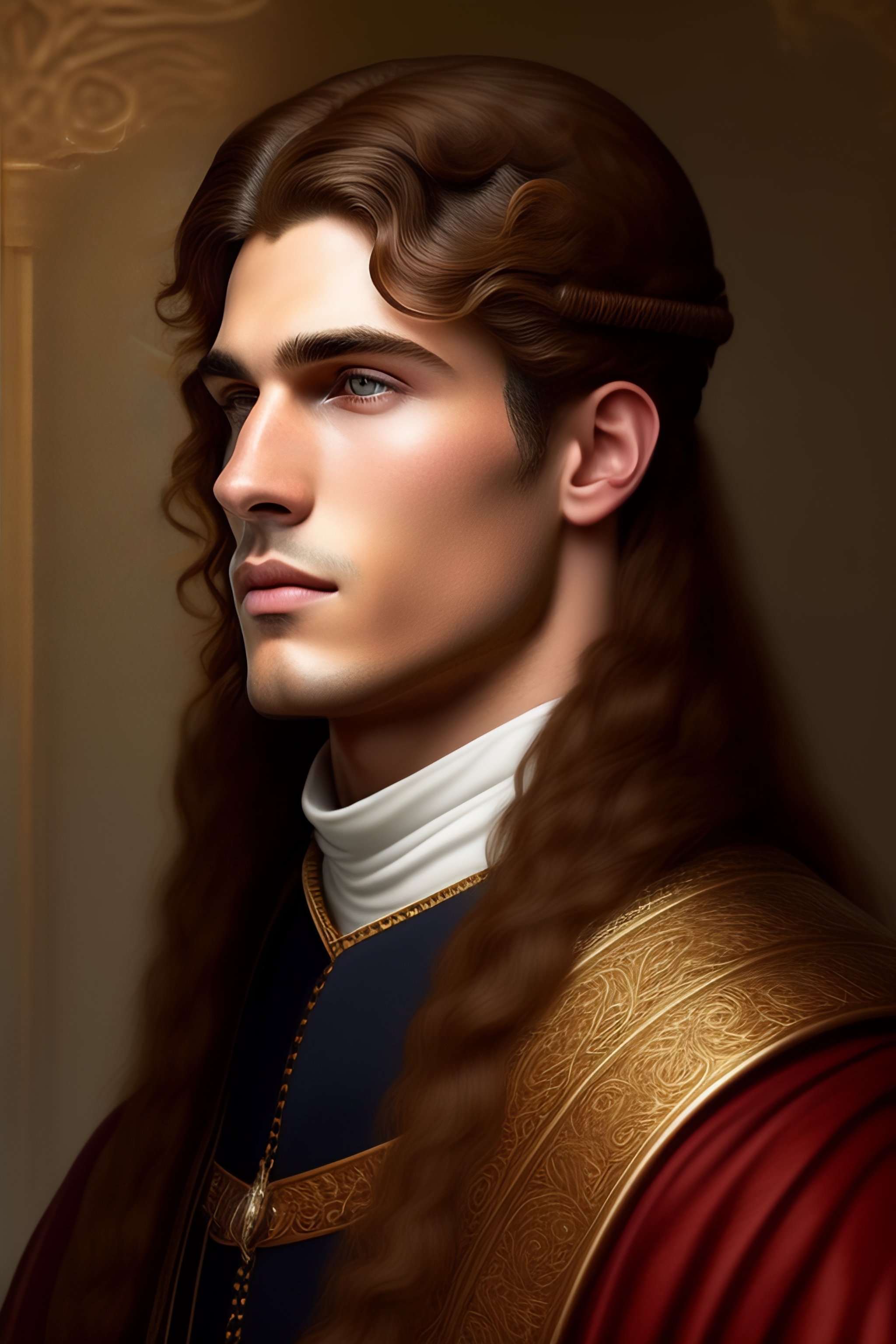 Lexica - Jacob Collins-Levy with light hair medieval style, detailed