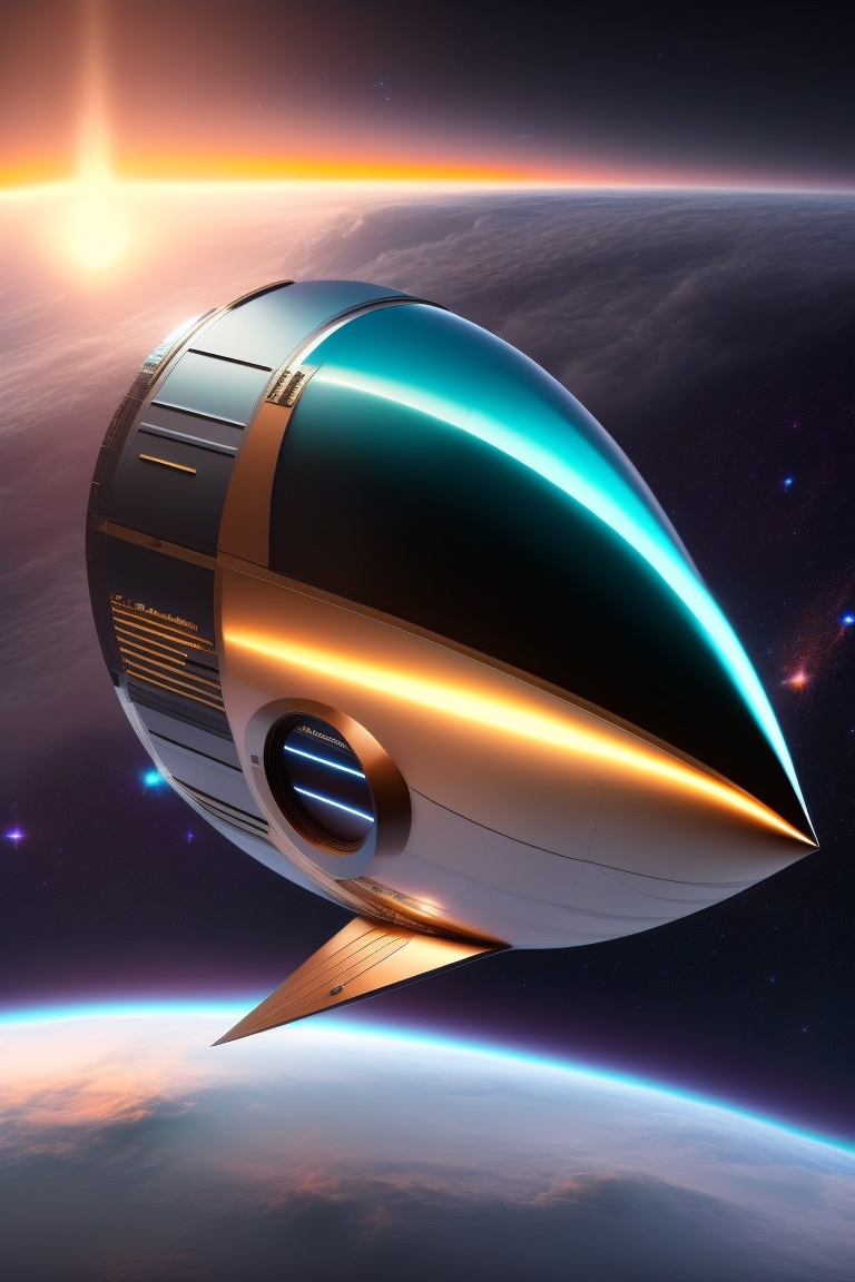 Lexica - "Interstellar Explorer Spaceship" NFT: Embark on a cosmic ...