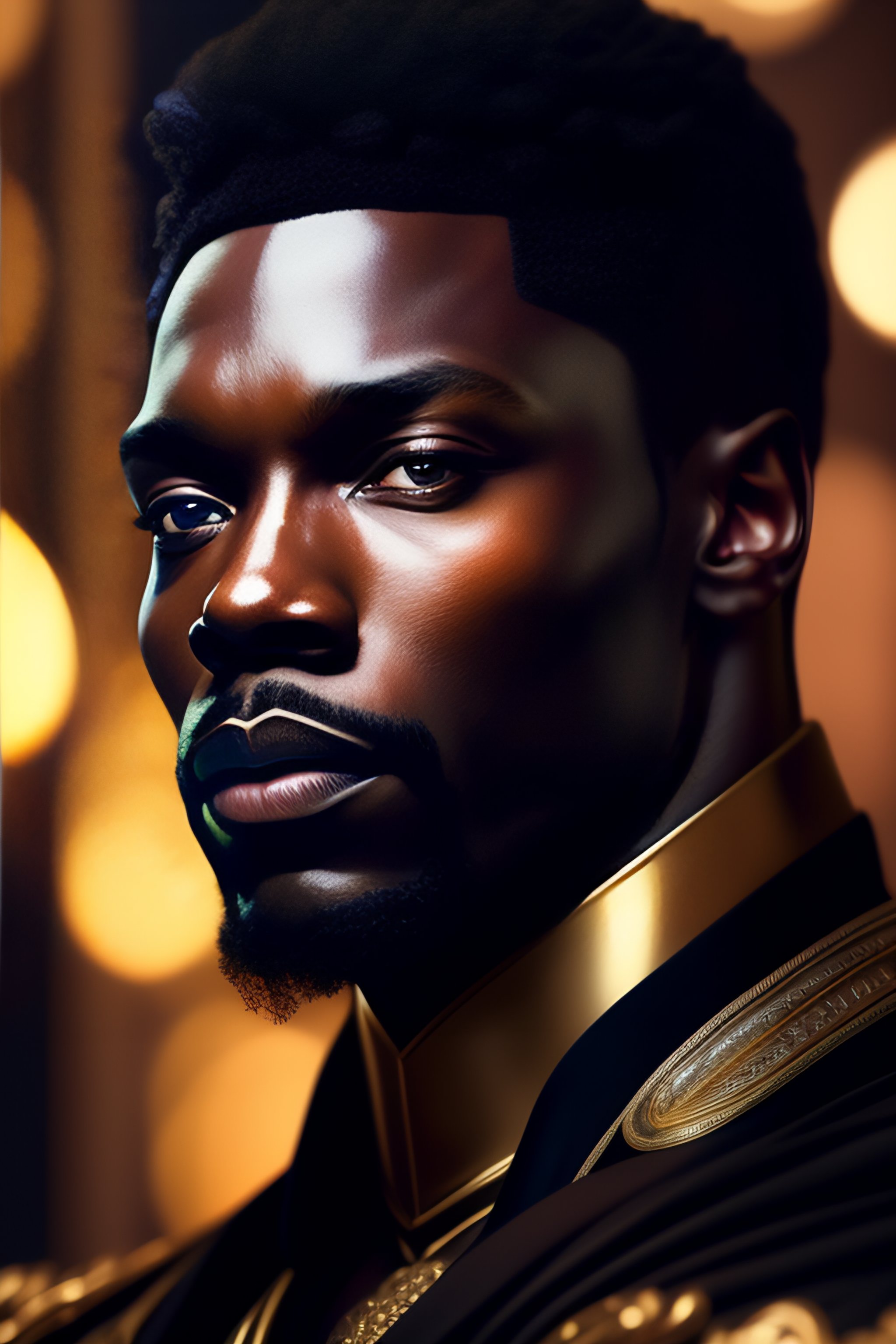 Lexica - Donald Trump as the Black Panther staring at you, forest, on a ...