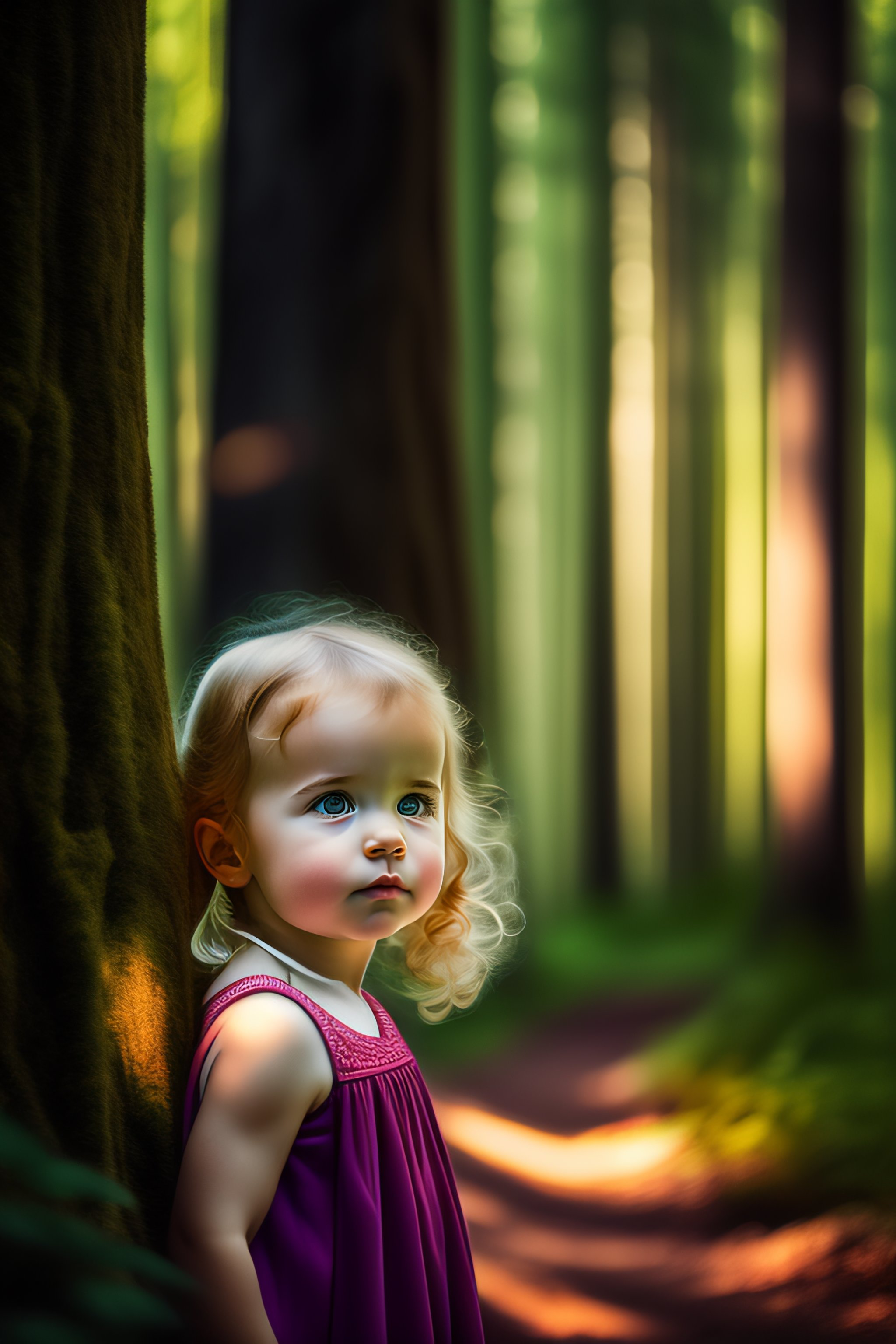 Little Girl Lost In The Woods