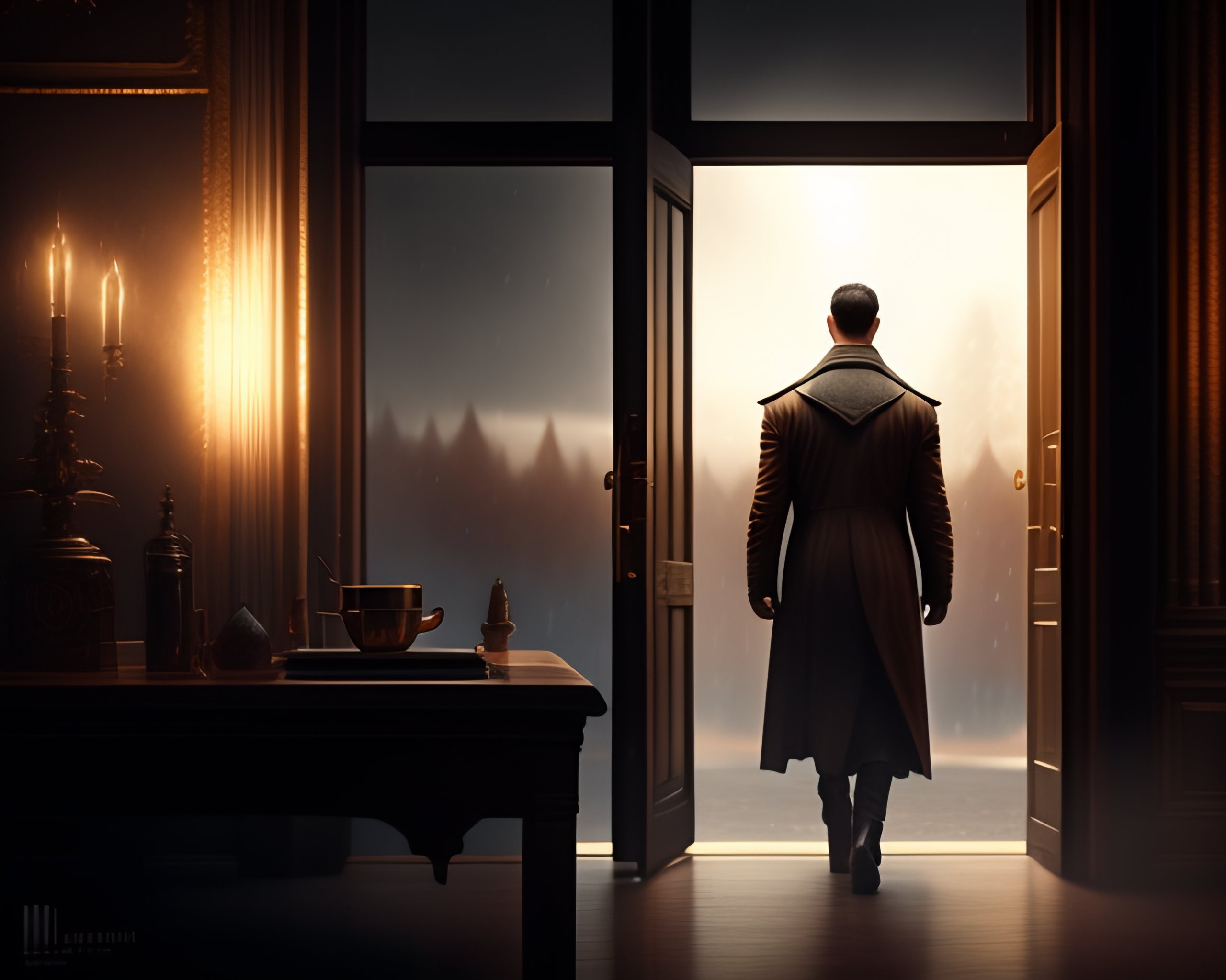 Lexica - Epic professional digital art hungry man, atmospheric lighting ...