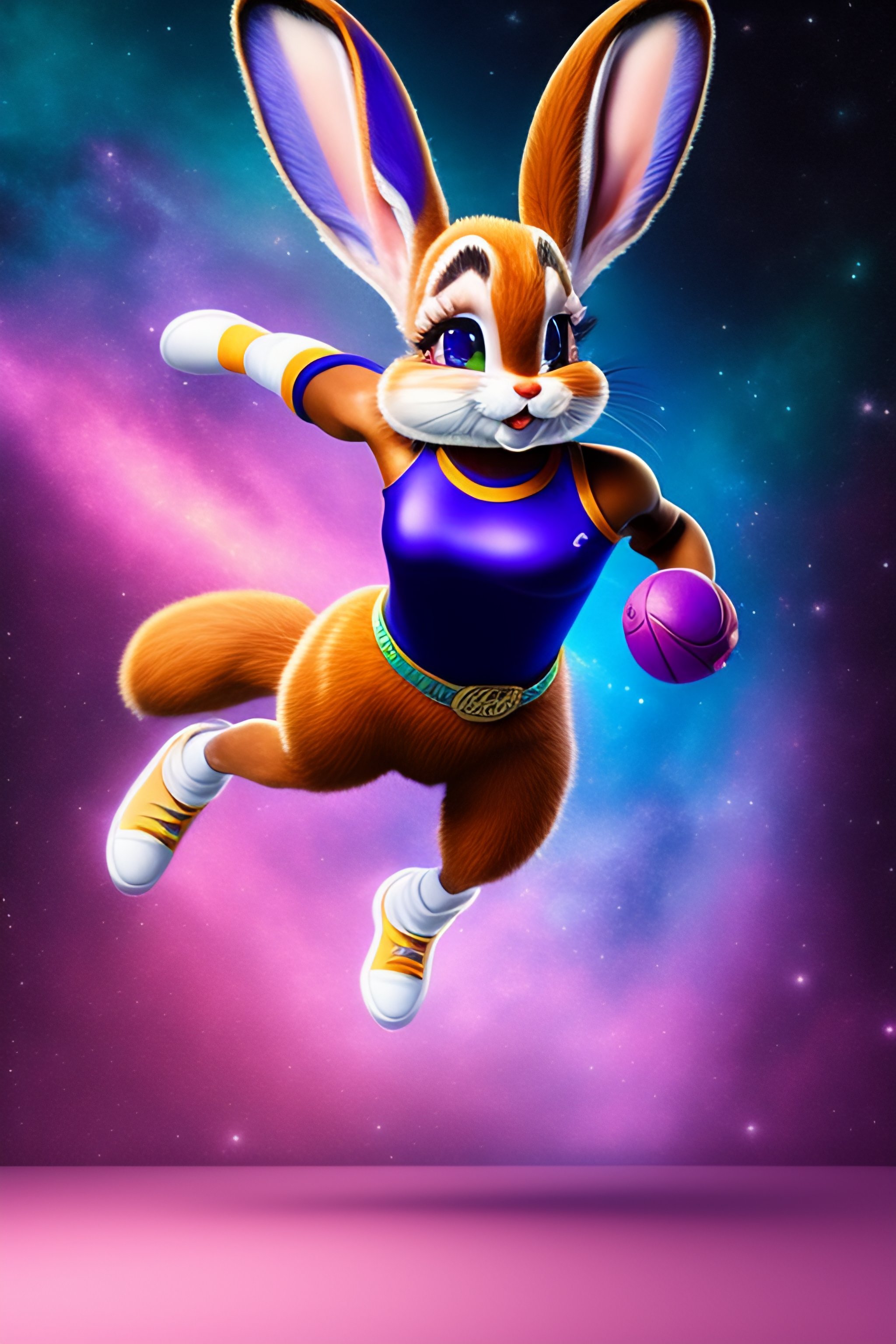 Lexica - Lola Bunny. space jam fashion photoshoot. Posing fabulously ...