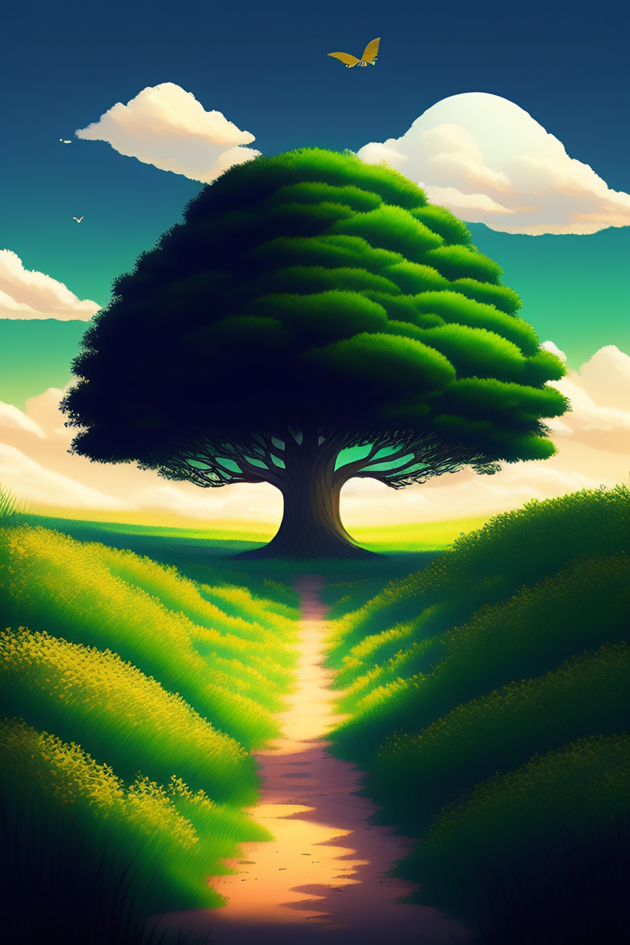 Lexica - The tree of life and darkness in a field of cameras in the ...