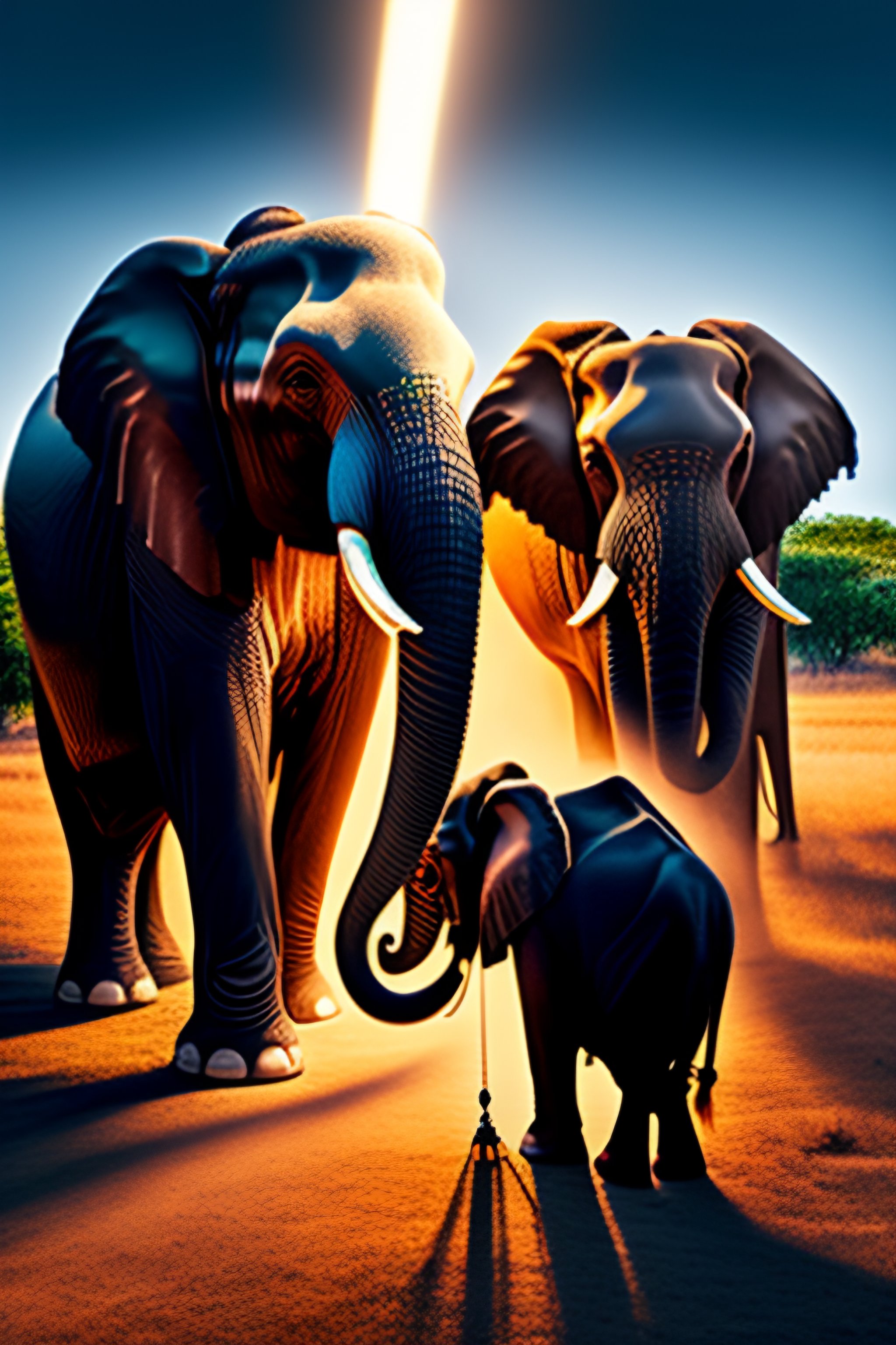 Lexica - Great lighting several blind monks touching an elephant in the ...