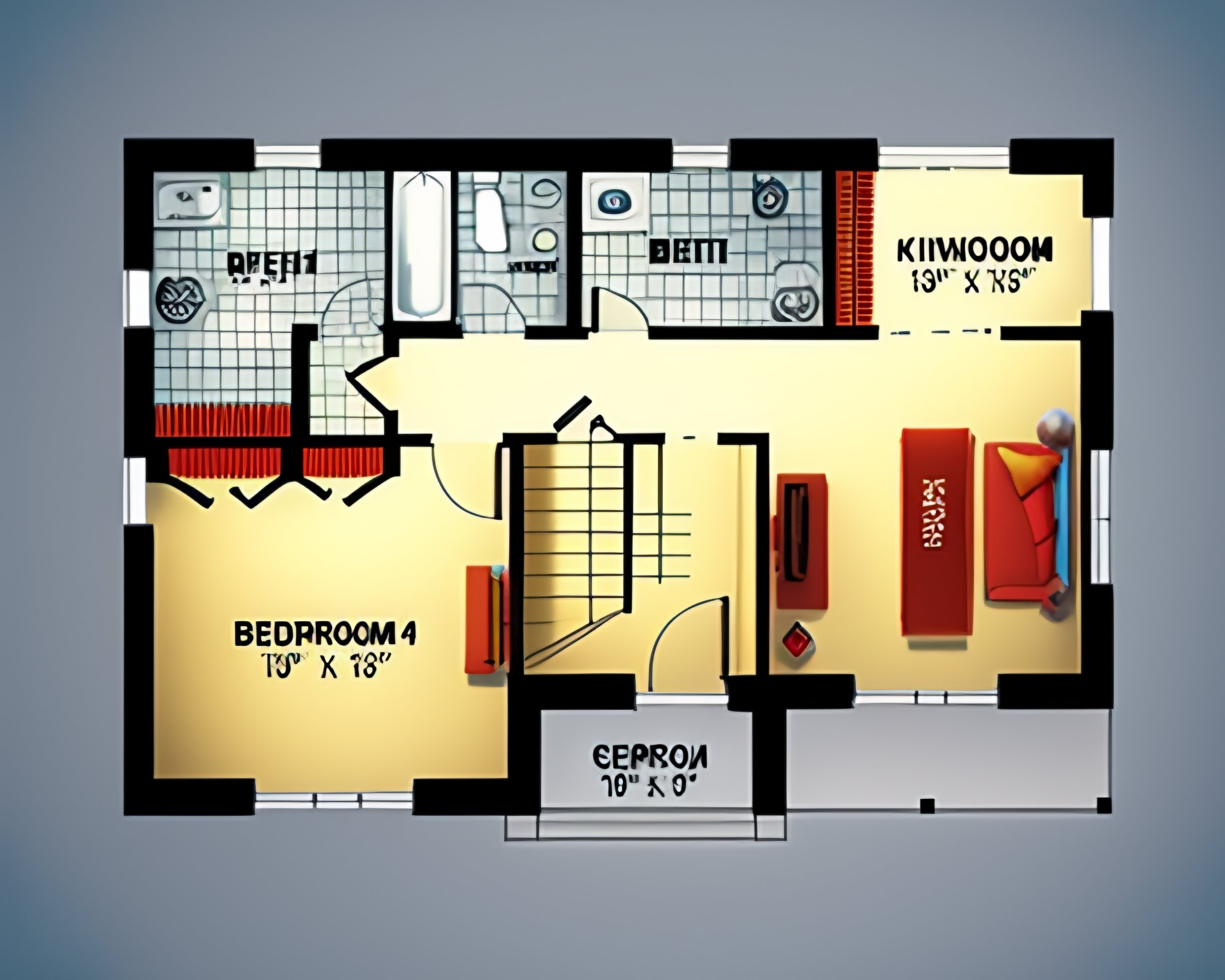 Lexica - Small house 1st floor plan design