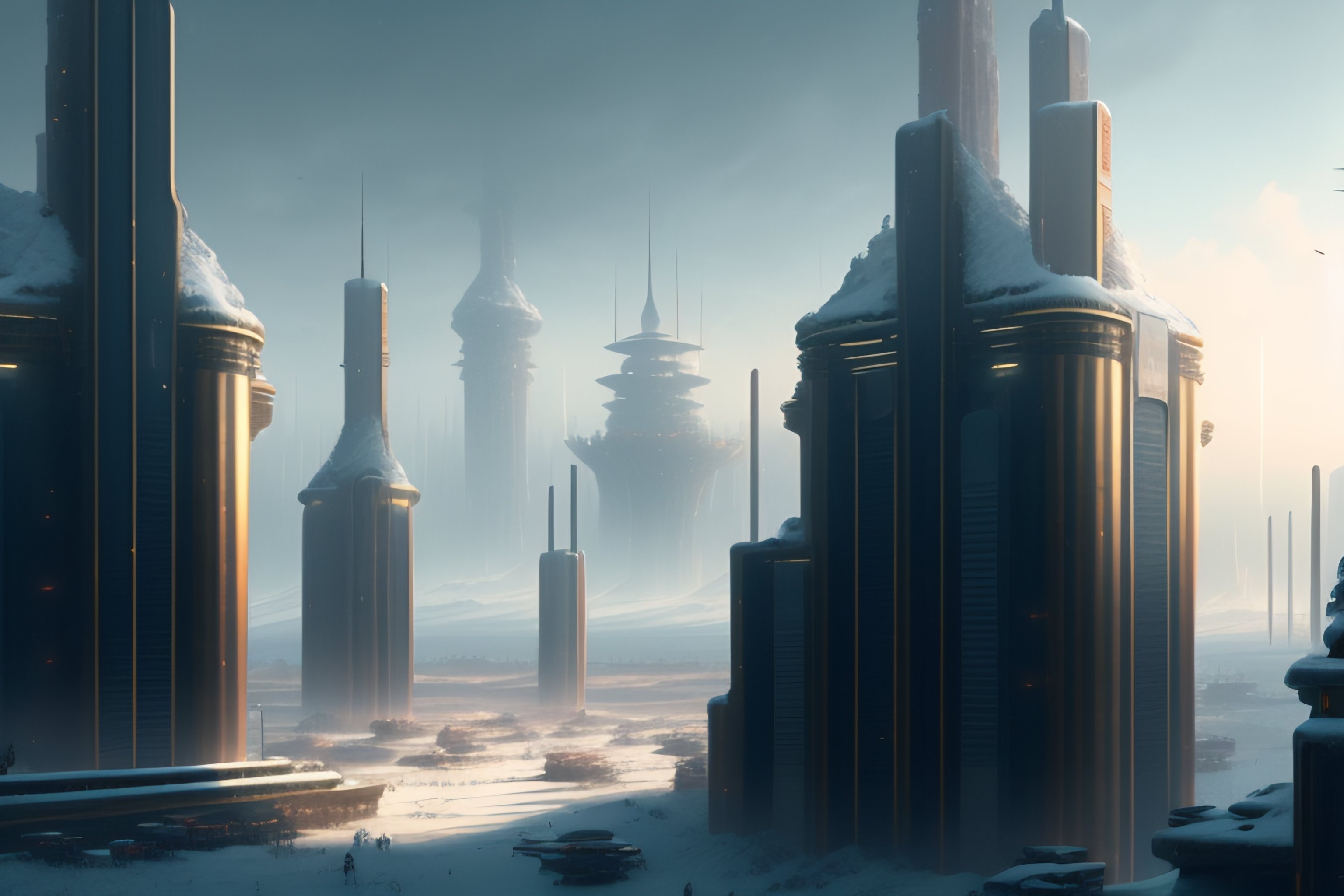 Lexica - Knolling utopia hot and cold dystopia, art by greg rutkowski ...