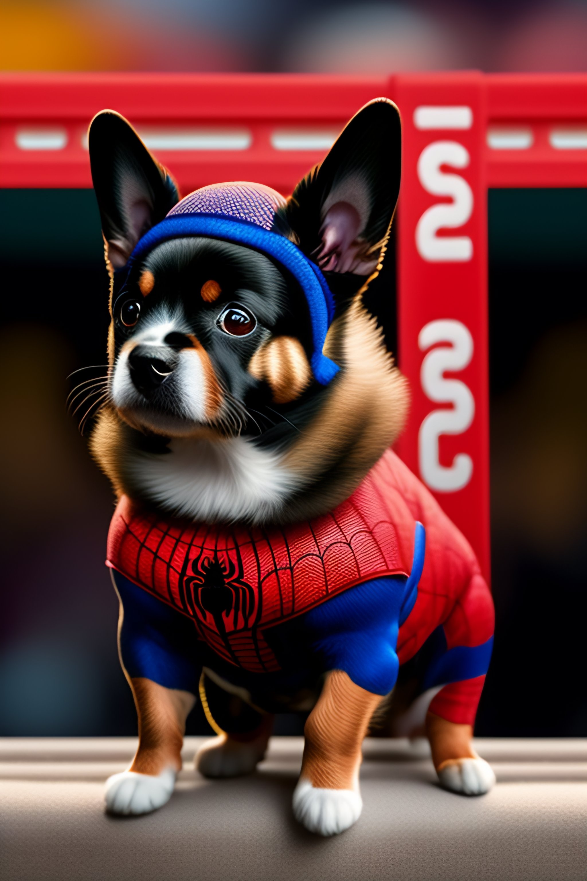 Lexica - Spiderman, dog