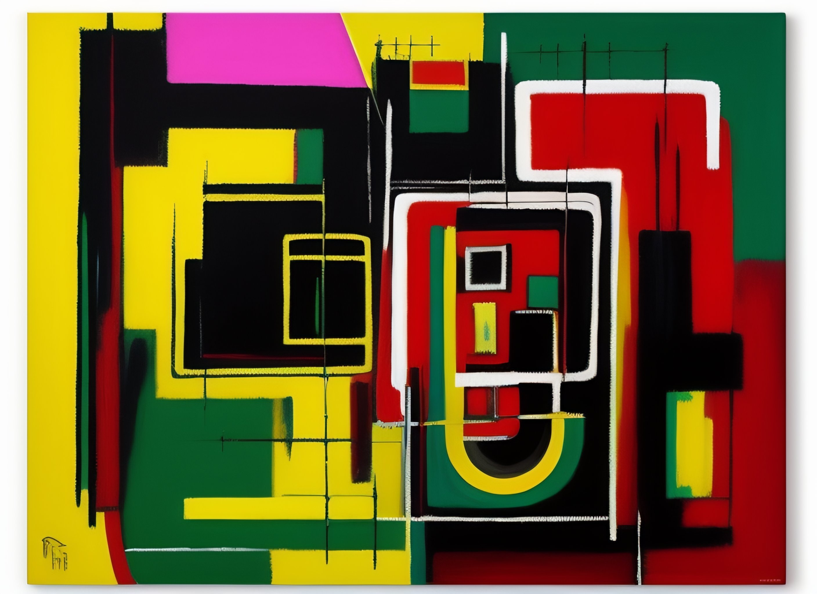 Lexica - Stylized abstract art of modern jazz band , , painting by ...