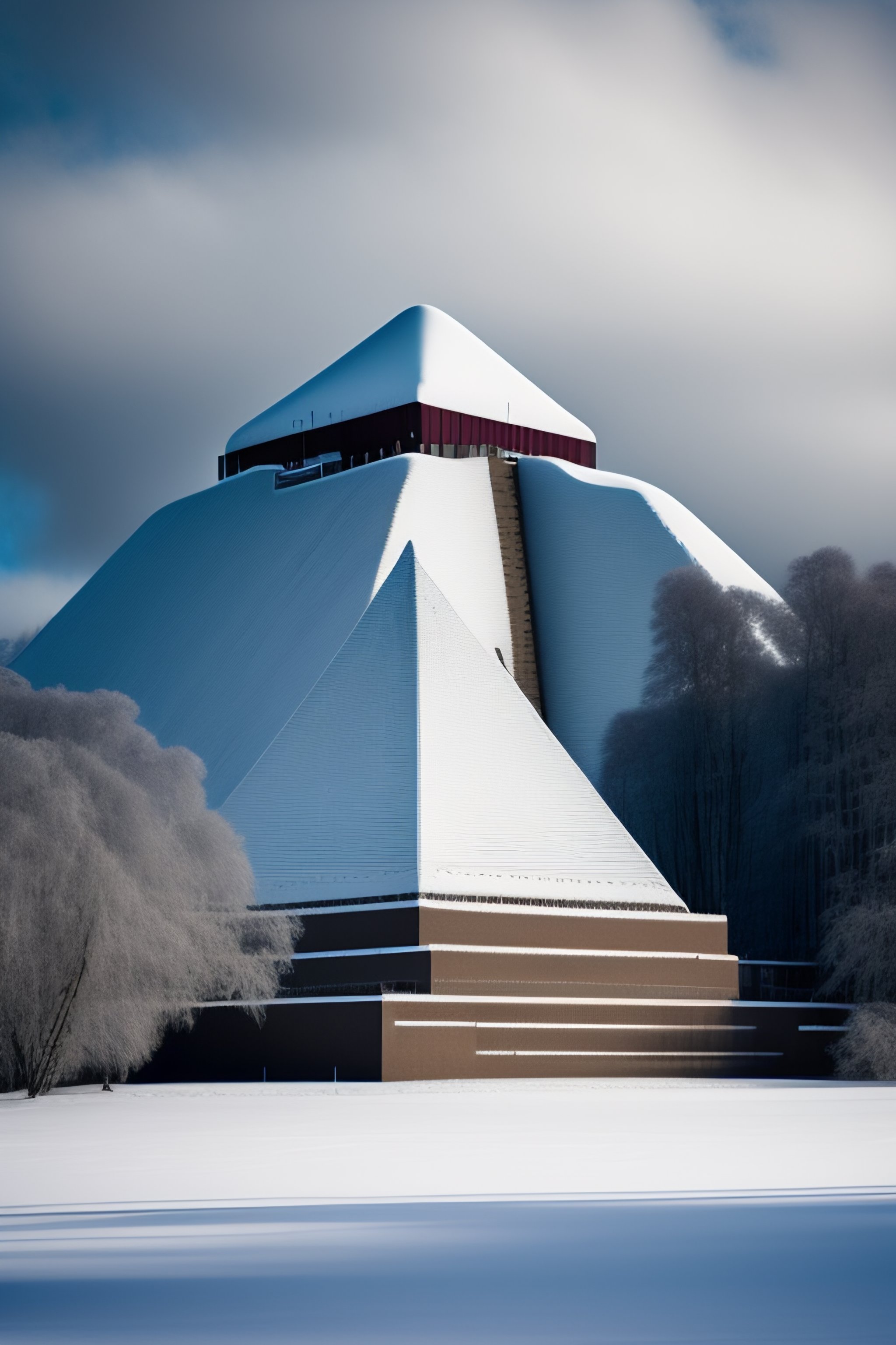 Lexica - Pyramid covered in snow
