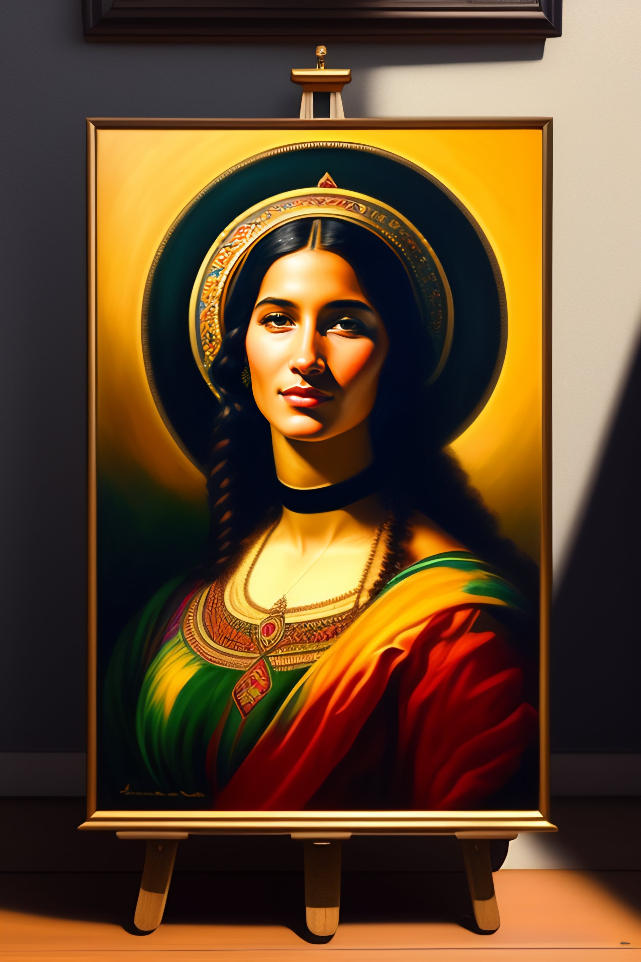 Lexica - Painting of a woman with the missionary pose in oil