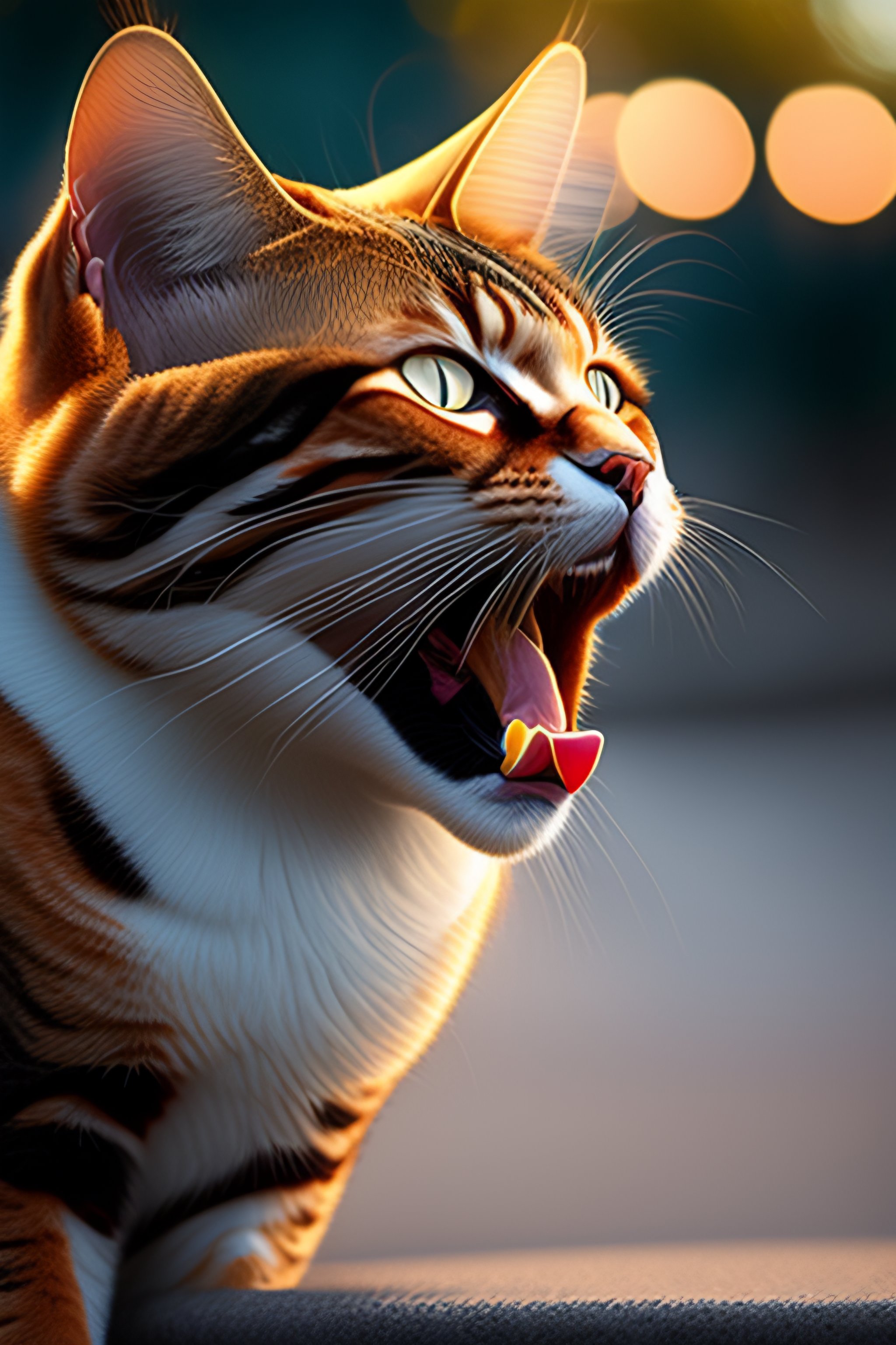 Lexica - Show me a picture of a angry cat with rabies