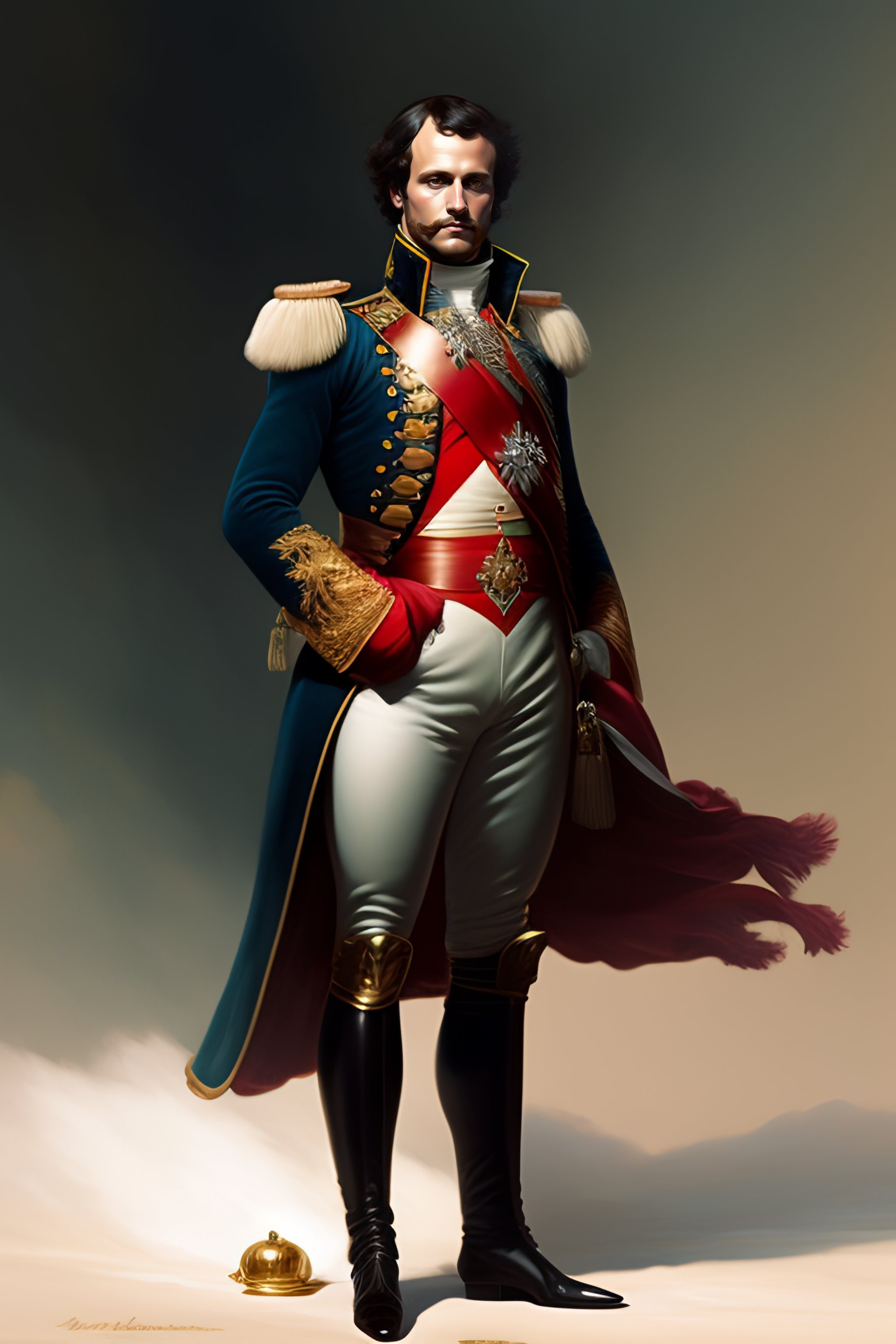 Lexica - Full body highly detailed portrait of napoleon bonaparte , by ...