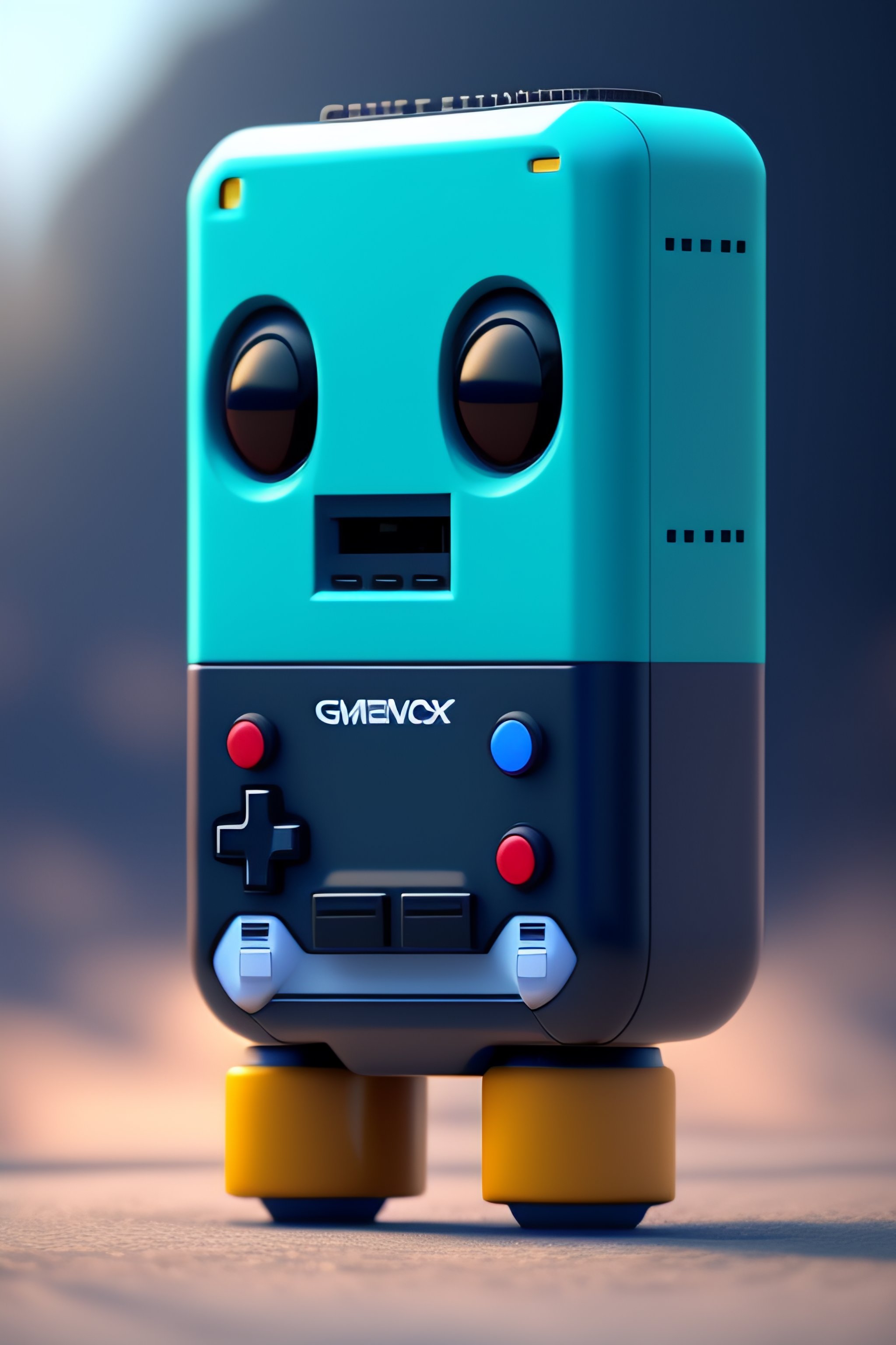 Lexica - A realistic image of an anthropomorphic gameboy BMO from ...